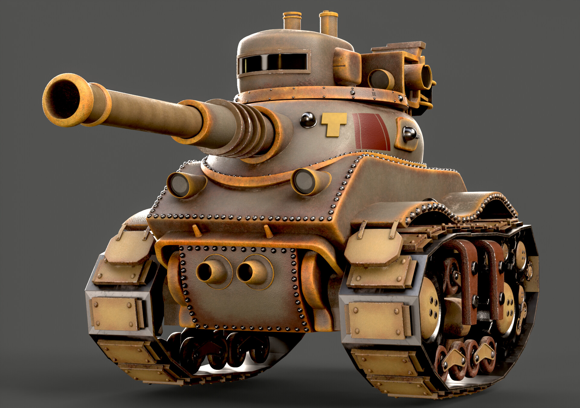ArtStation - Tank 3d modeling with Maya and Substance painter