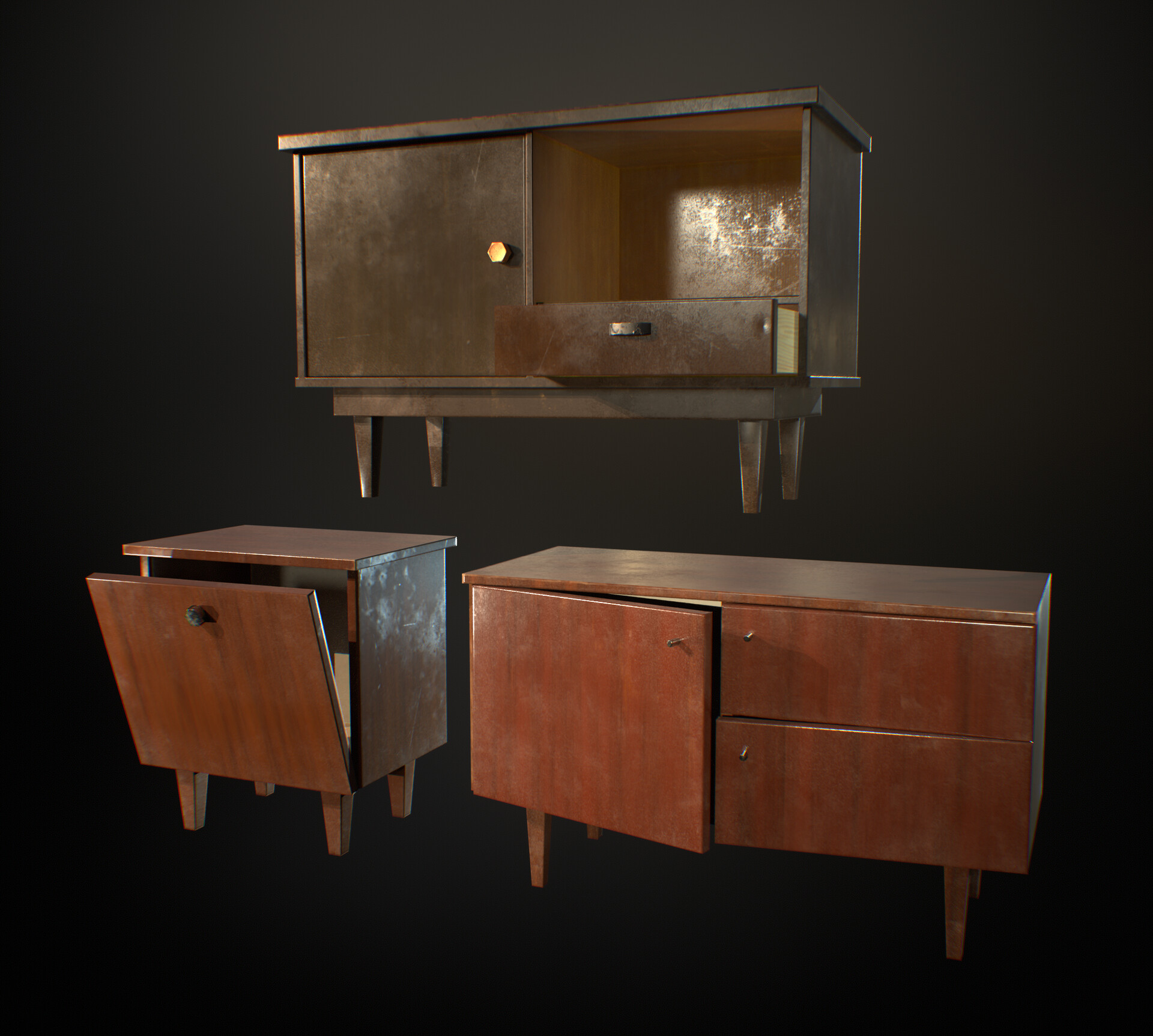 ArtStation - Soviet Cabinets (Game Asset)
