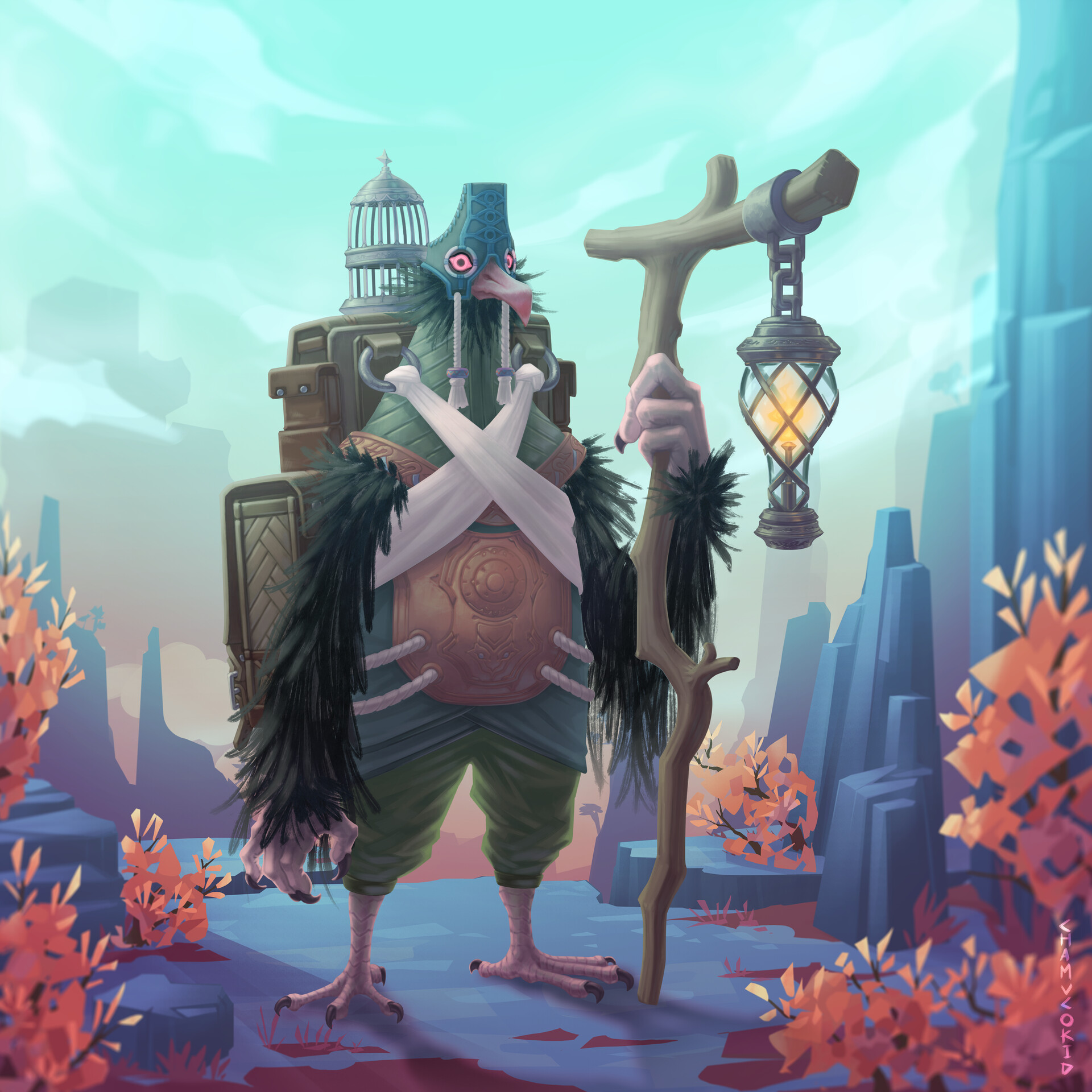 ArtStation - Traveler Bird NPC [character concept]