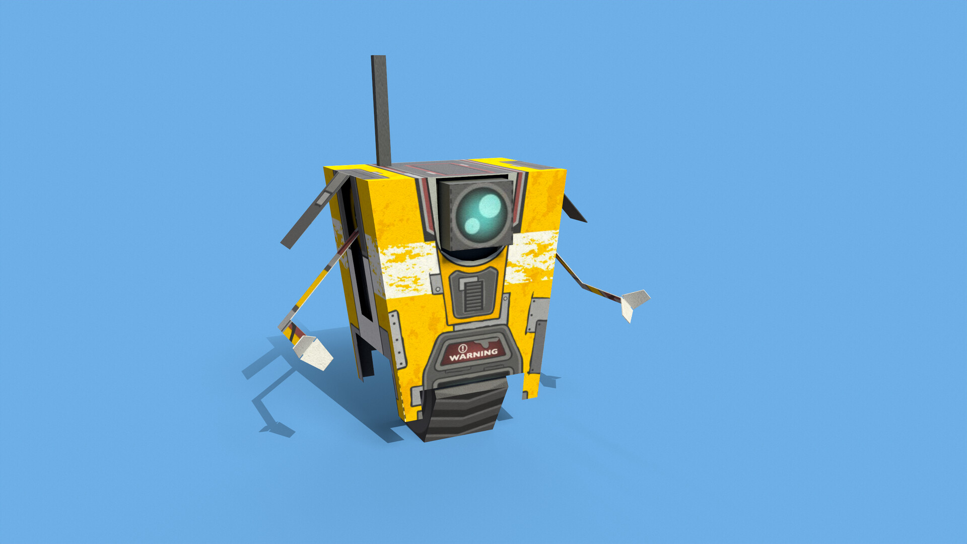 ArtStation - Robot "Claptrap" from the game Borderlands . Made of paper.