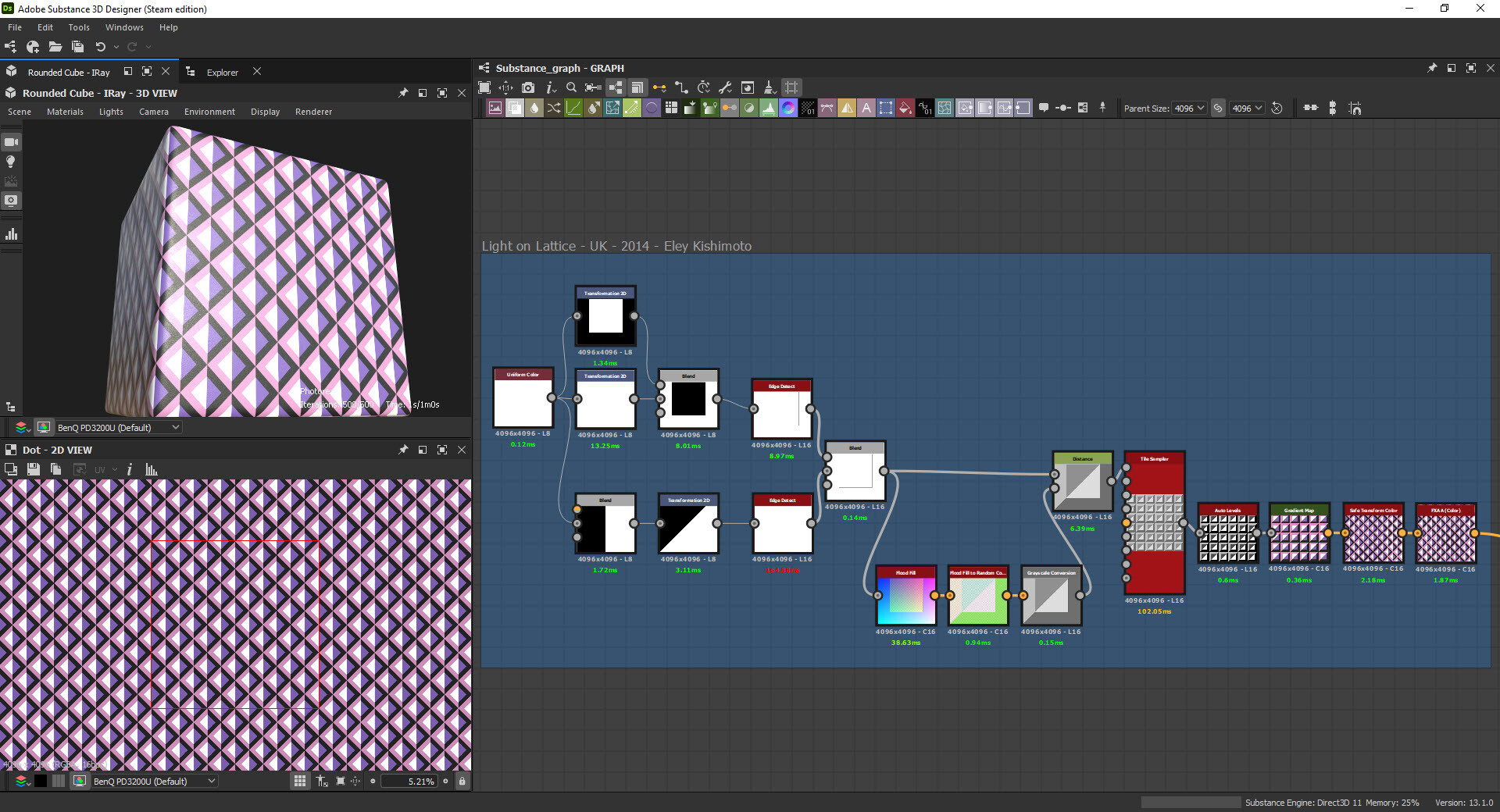 Grzegorz Baran - Pattern Design - Light On Lattice