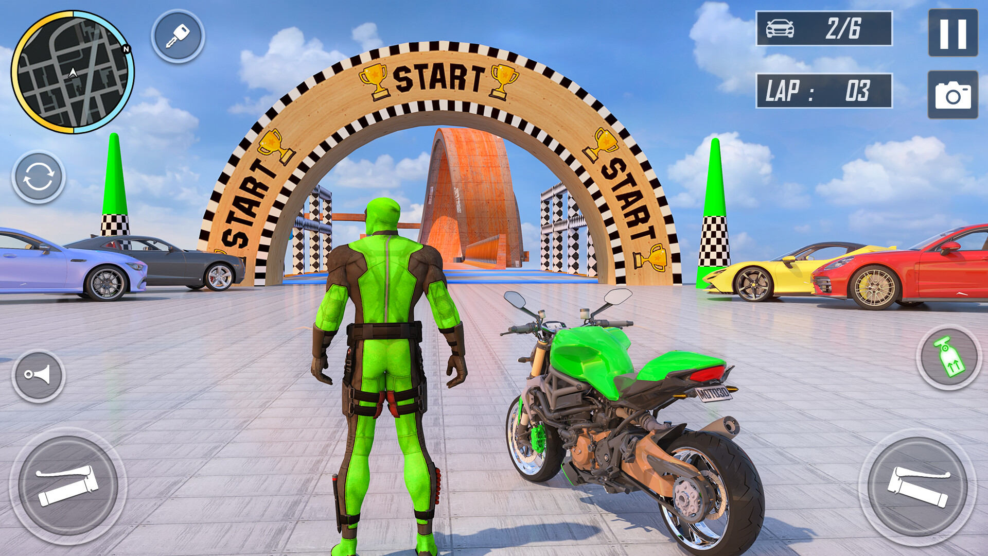 ArtStation - Superhero Bike Stunts