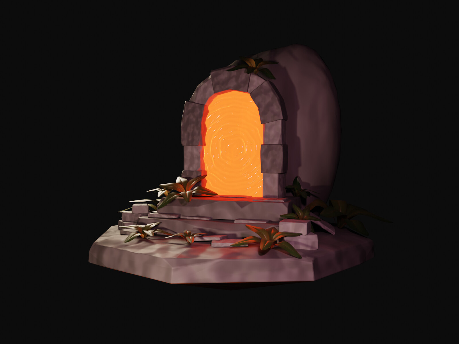 ArtStation - Lava Portal - 3D Art
