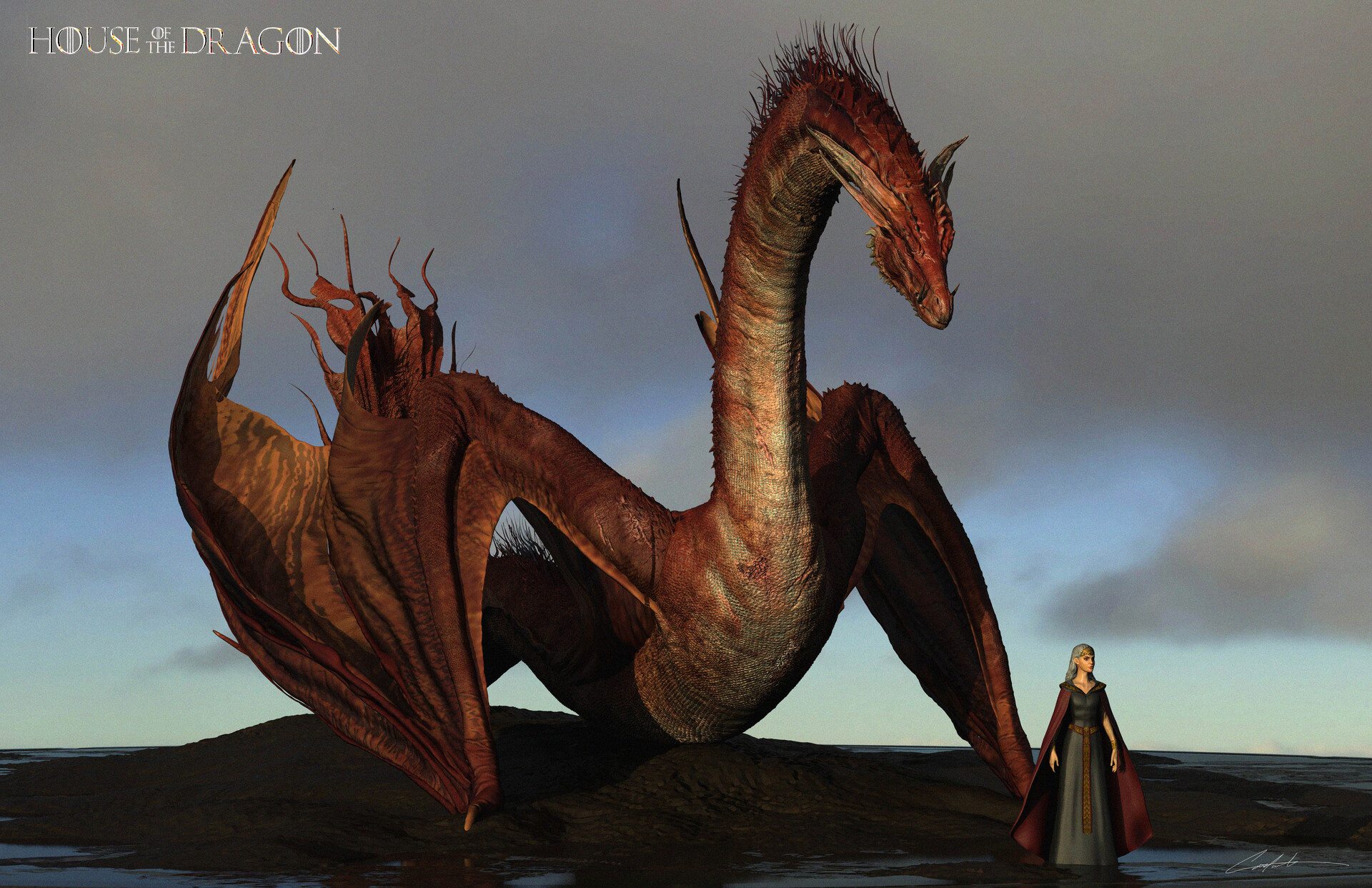 Constantine Sekeris - House of the dragon Caraxes Body design exploration