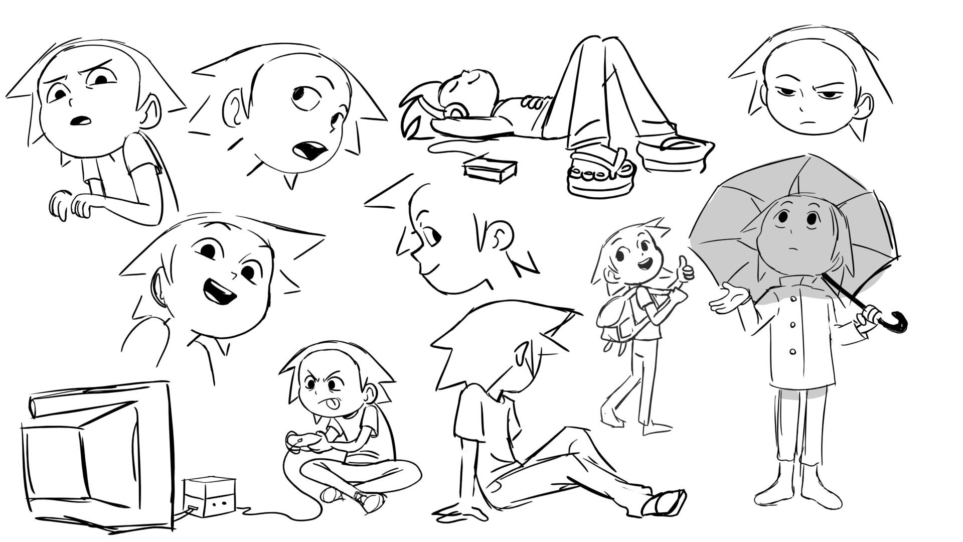 ArtStation - Green Character Sketches