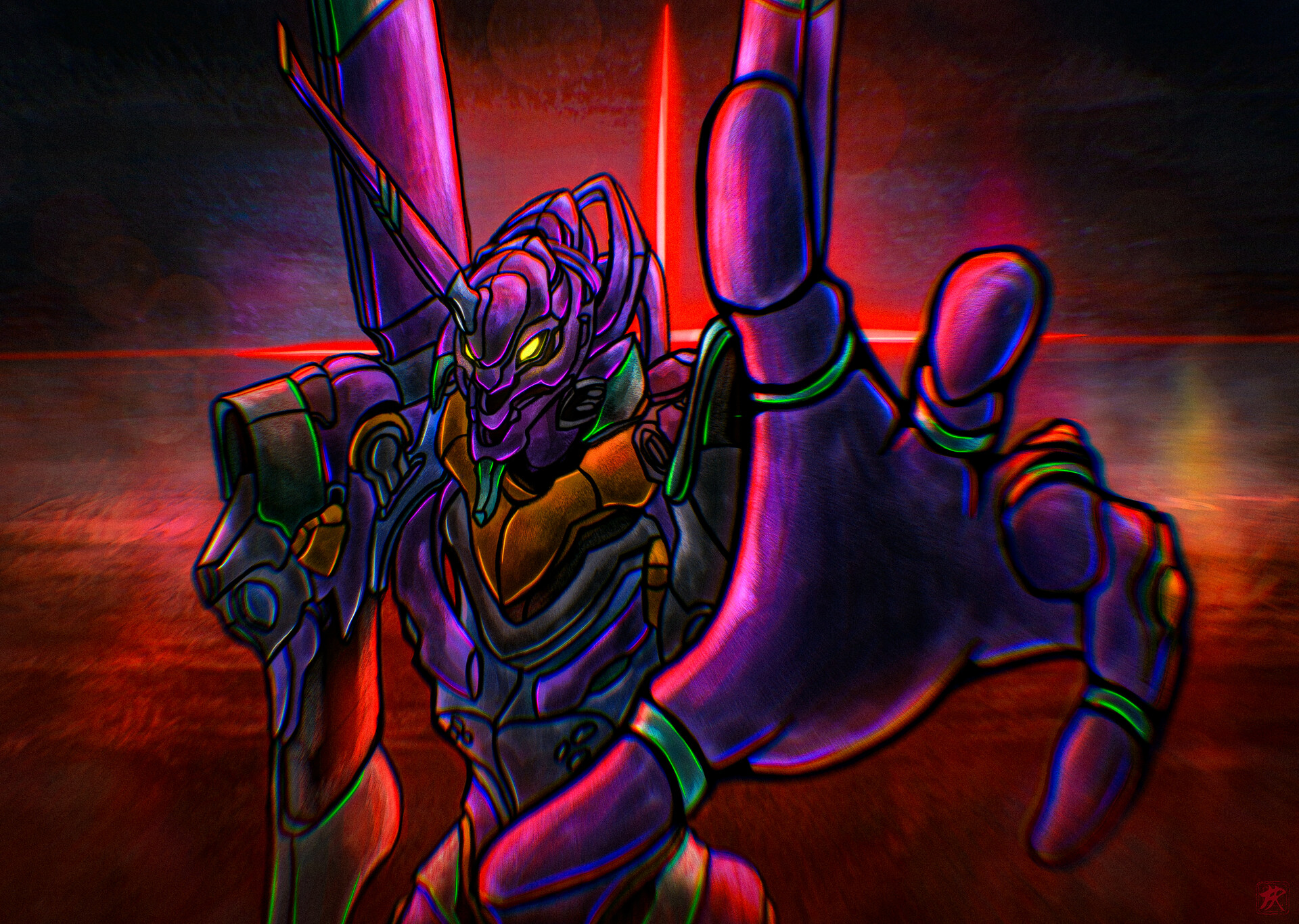 ArtStation - EVA_01 / Neon Genesis Evangelion / Red Sea