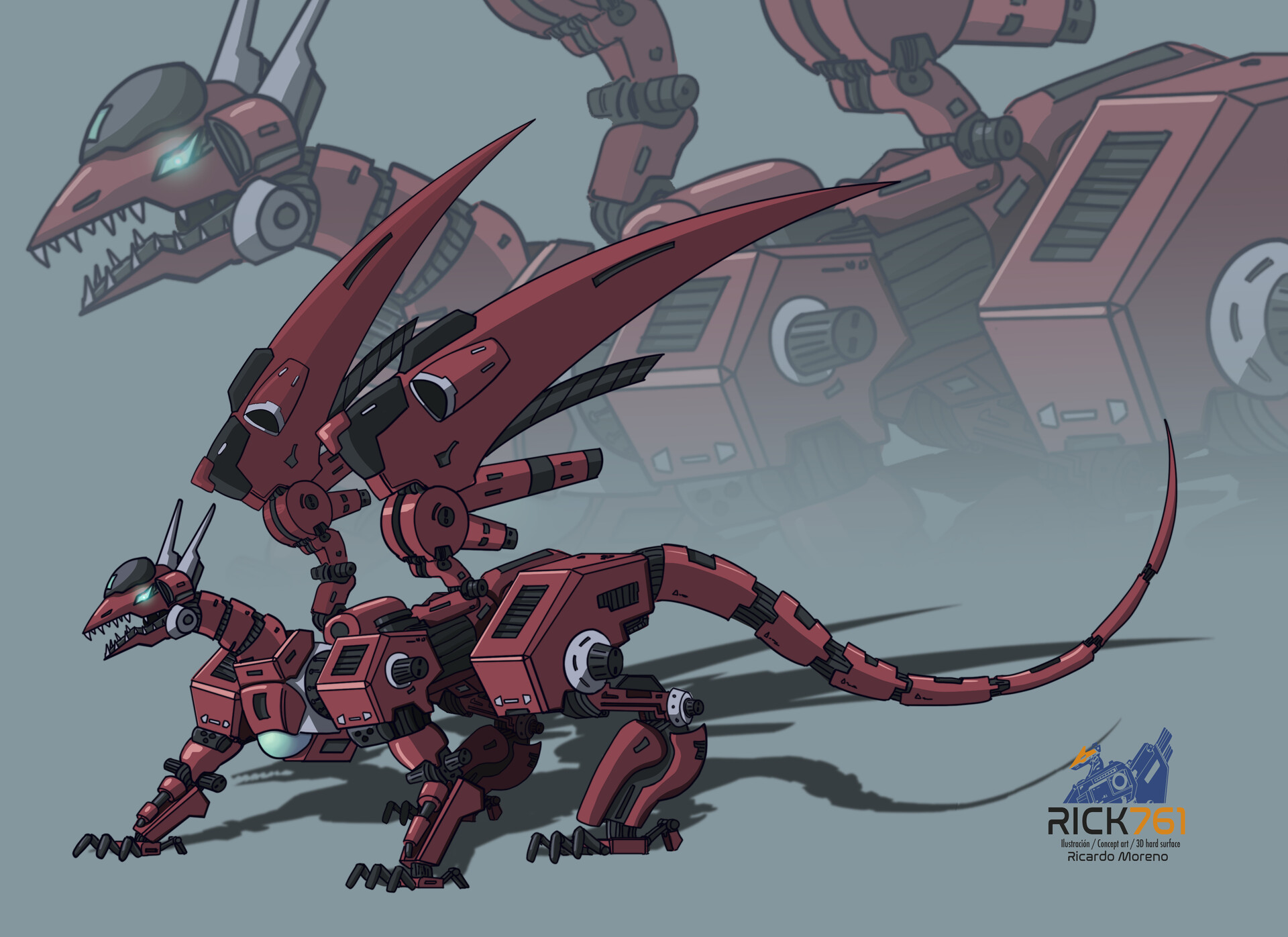 ArtStation - Mecha dragon