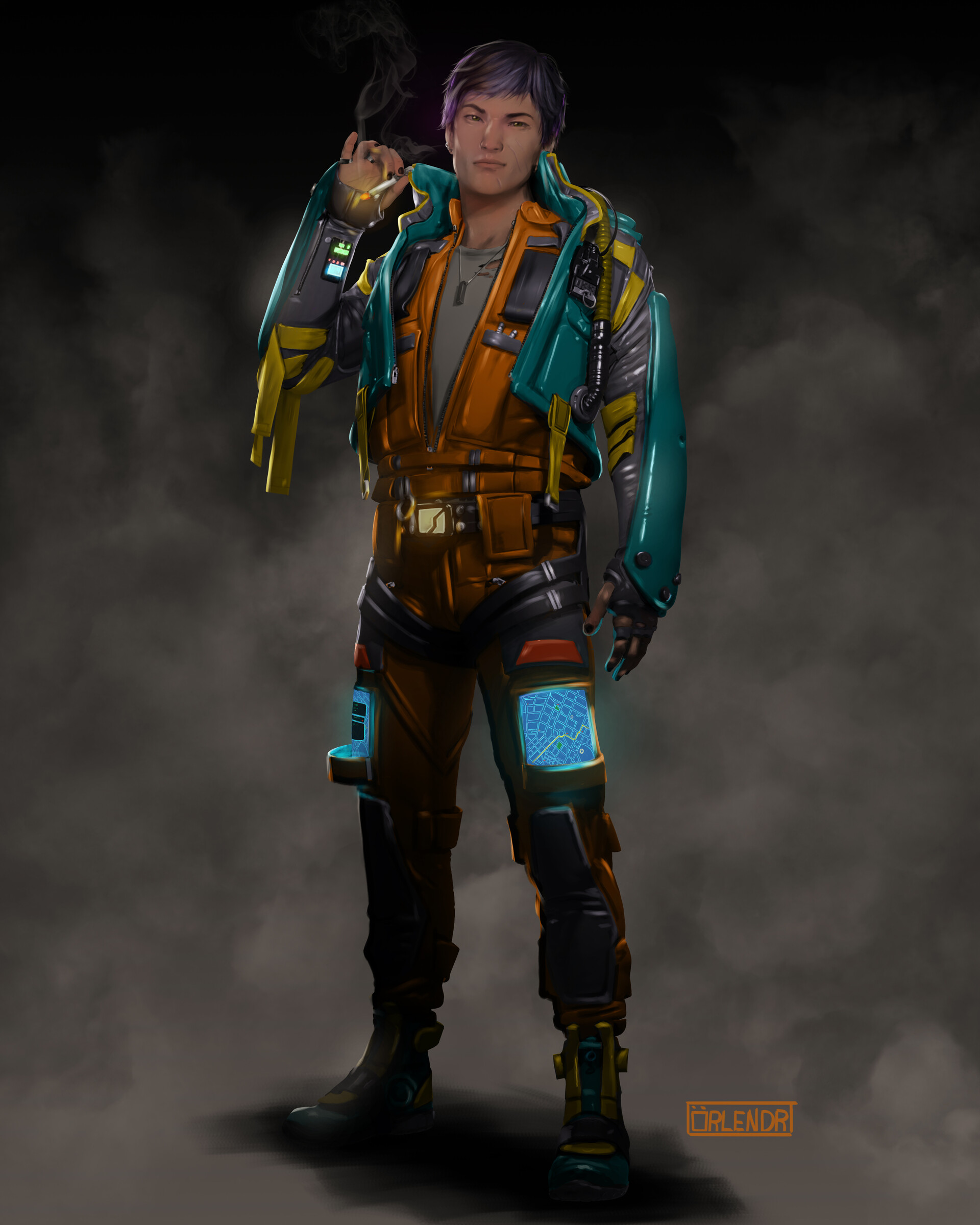 ArtStation - Biker Punk Hero