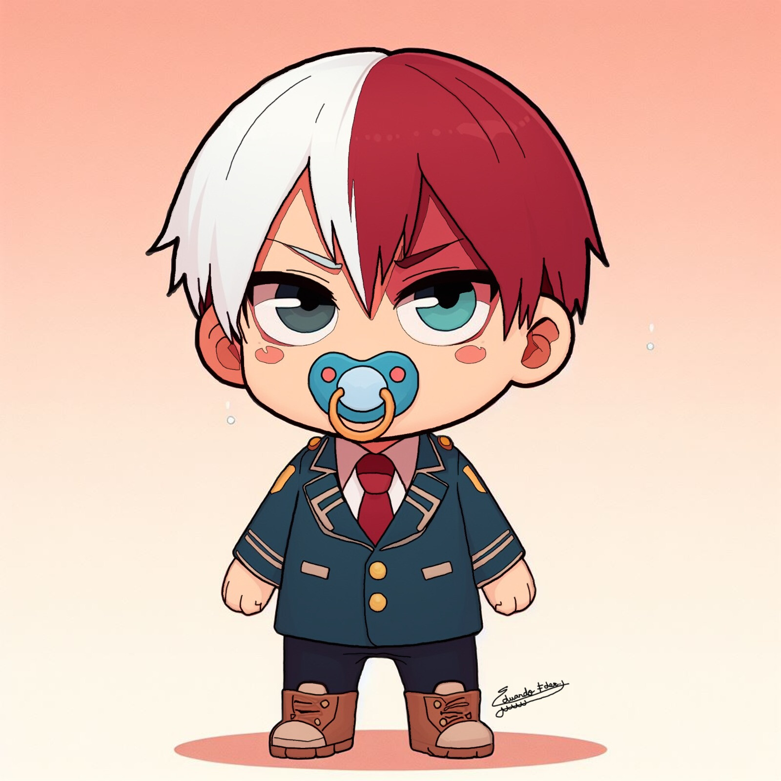 ArtStation - Todoroki Chibi - Fan Art