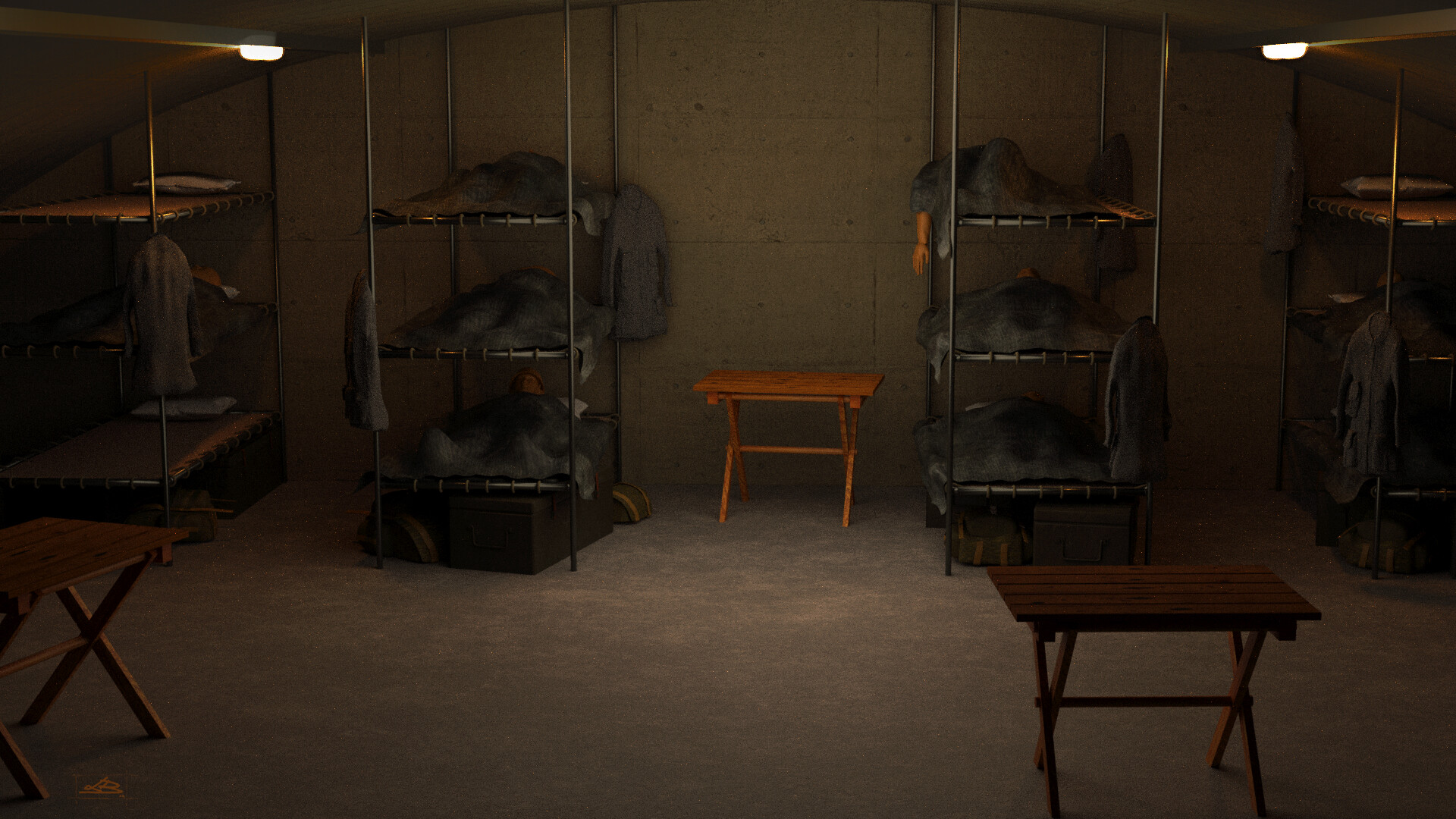 ArtStation - Bunker Dormitory