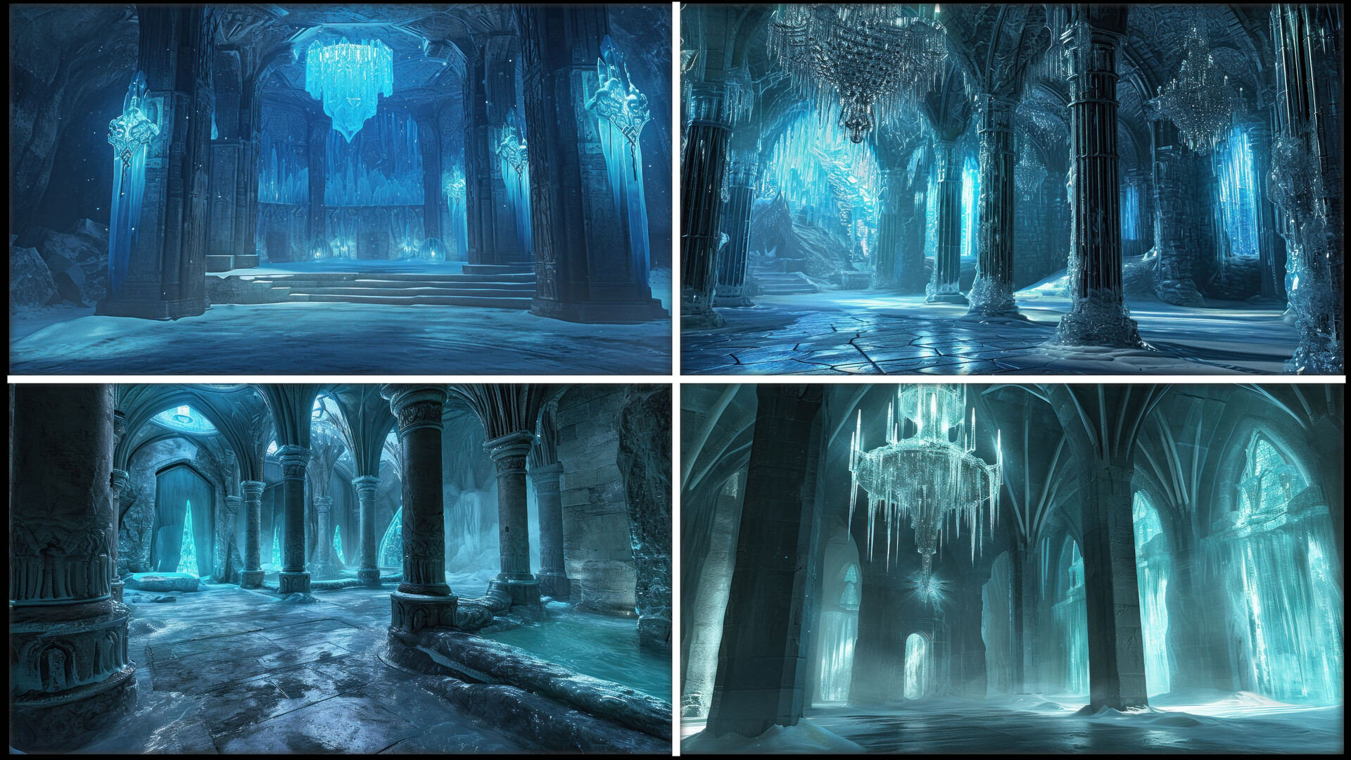 Ferial Concept - 🔹210 Ice Castle - Interior Reference Image Pack v.52 |8K|