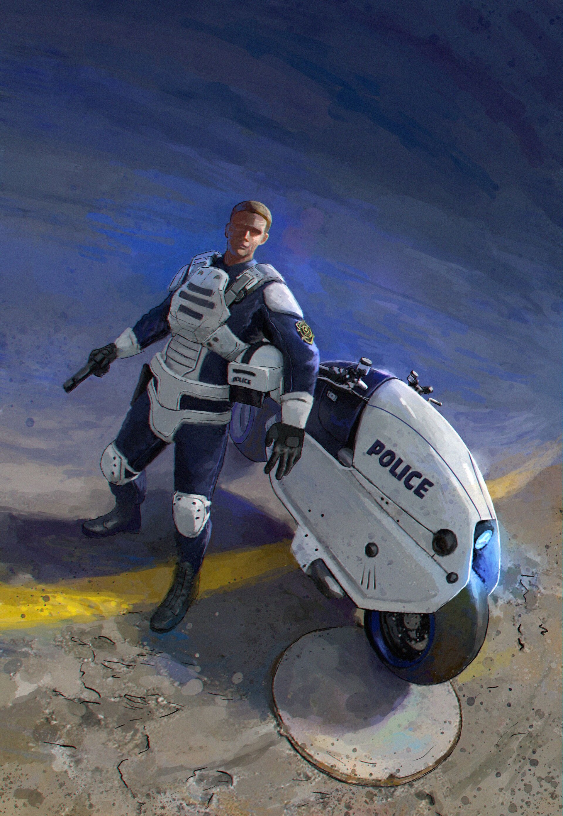 ArtStation - Policeman concept design