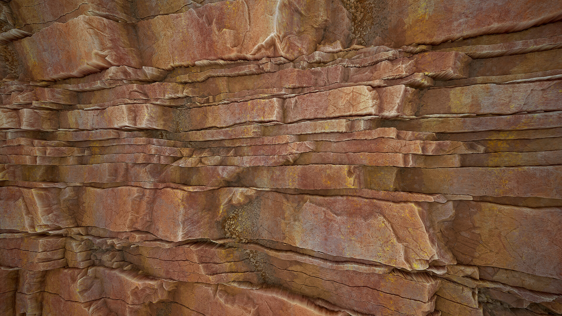 Louis Bellaton - Canyon Cliff Strata Study in Designer