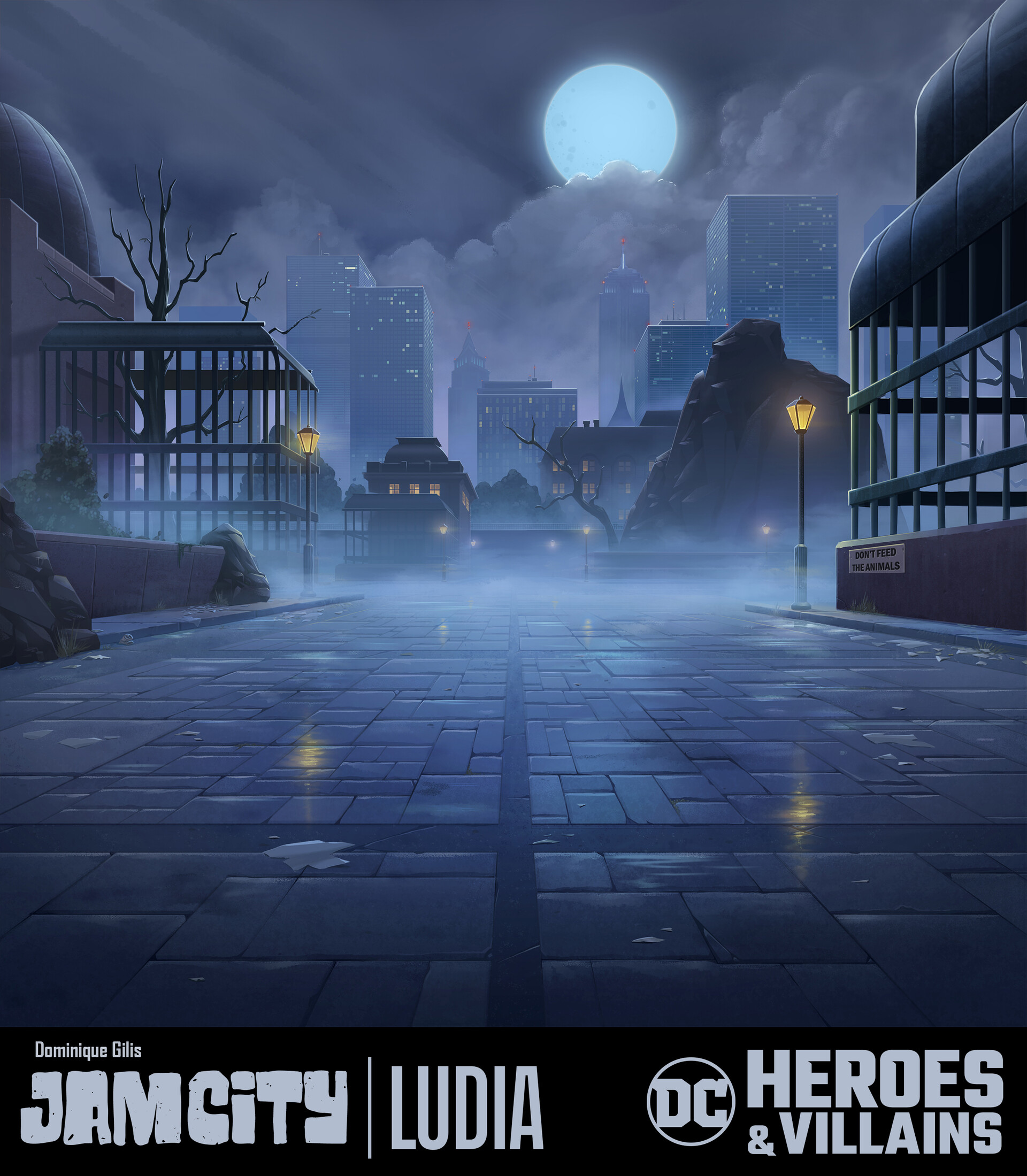 ArtStation - DC Heroes and Villains - Background - Environment - Gotham Zoo