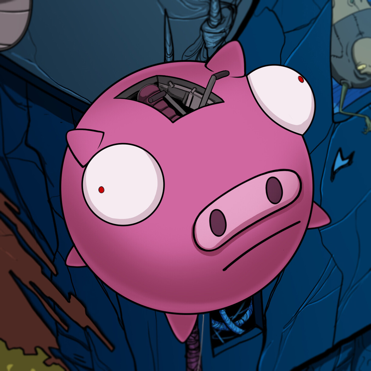 Egor Klyuchnyk - Invader Zim Base Cross Section