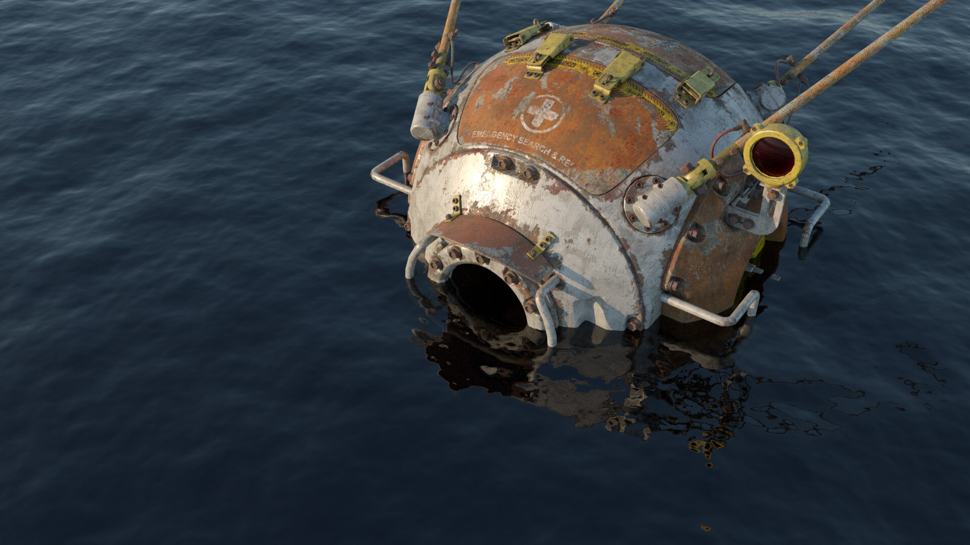 ArtStation - Oil rig drone