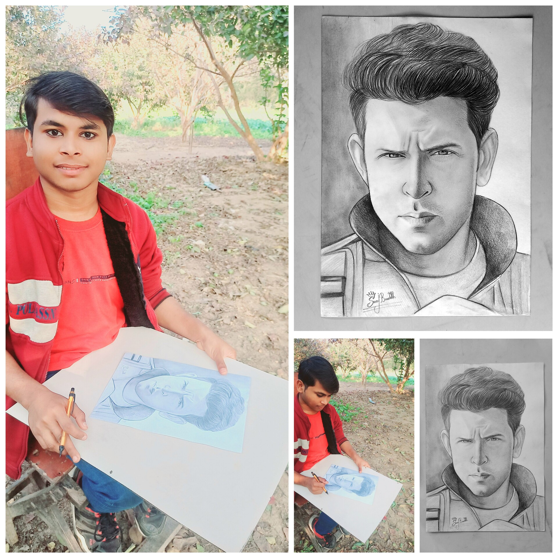 ArtStation - HRITHIK ROSHAN ️ Pencil Drawing: By Me ( Suraj Bauddh ...