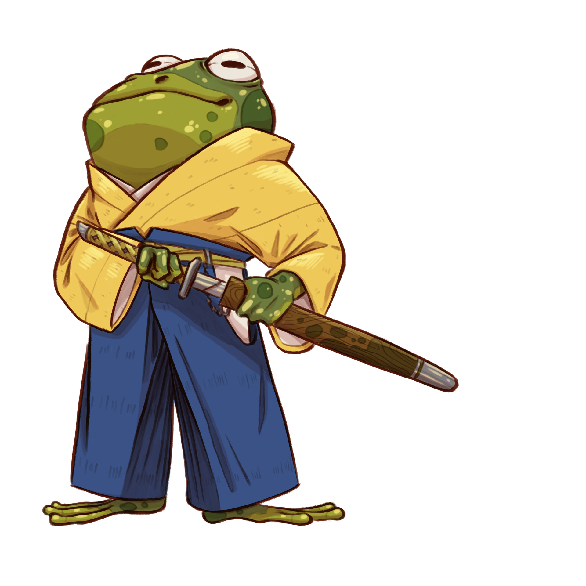 ArtStation - Samurai Frog