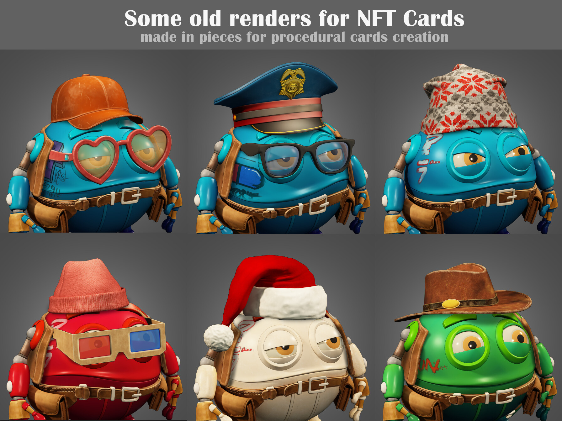 ArtStation - Some old renders for NFT Cards