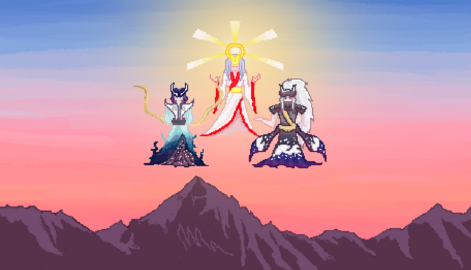 ArtStation - Sun, Moon, Ocean Gods