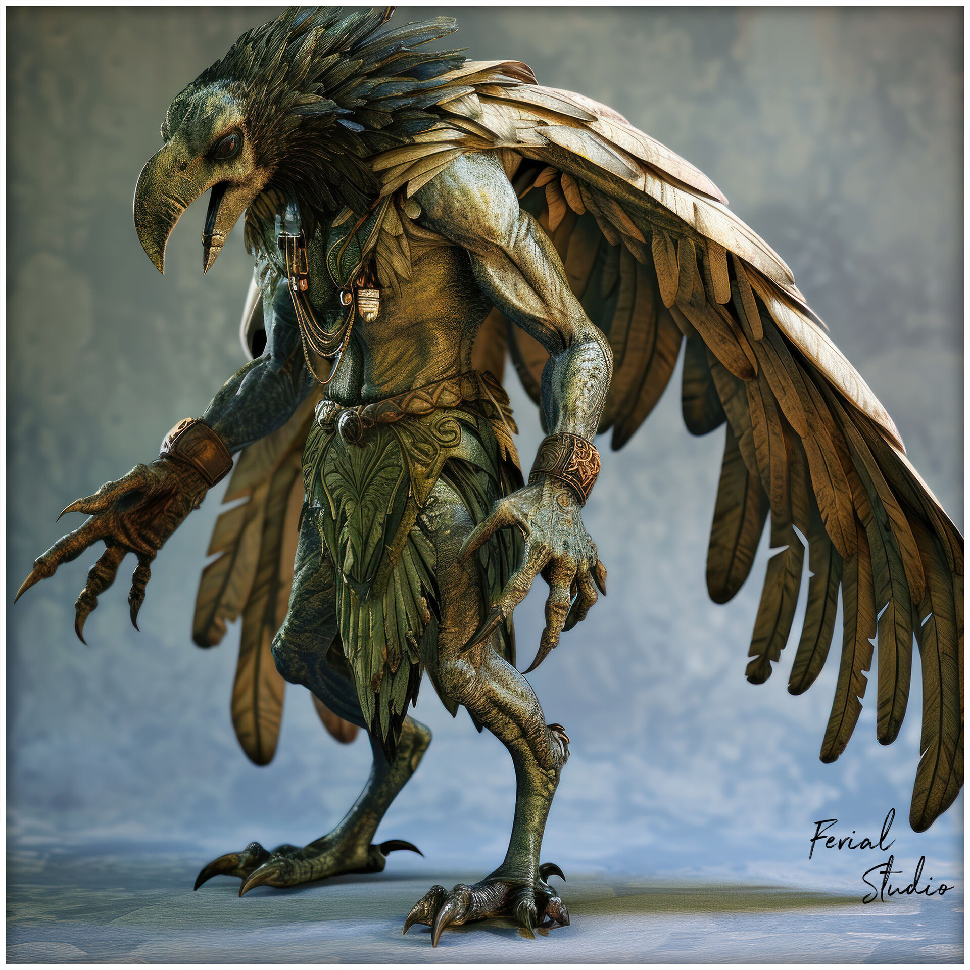 ArtStation - 🔹220 Avian Thrall Character Reference Image Pack v.7 |4K|