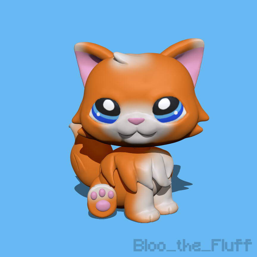 Bloo The Fluff - Littlest Pet Shop Persian Cat