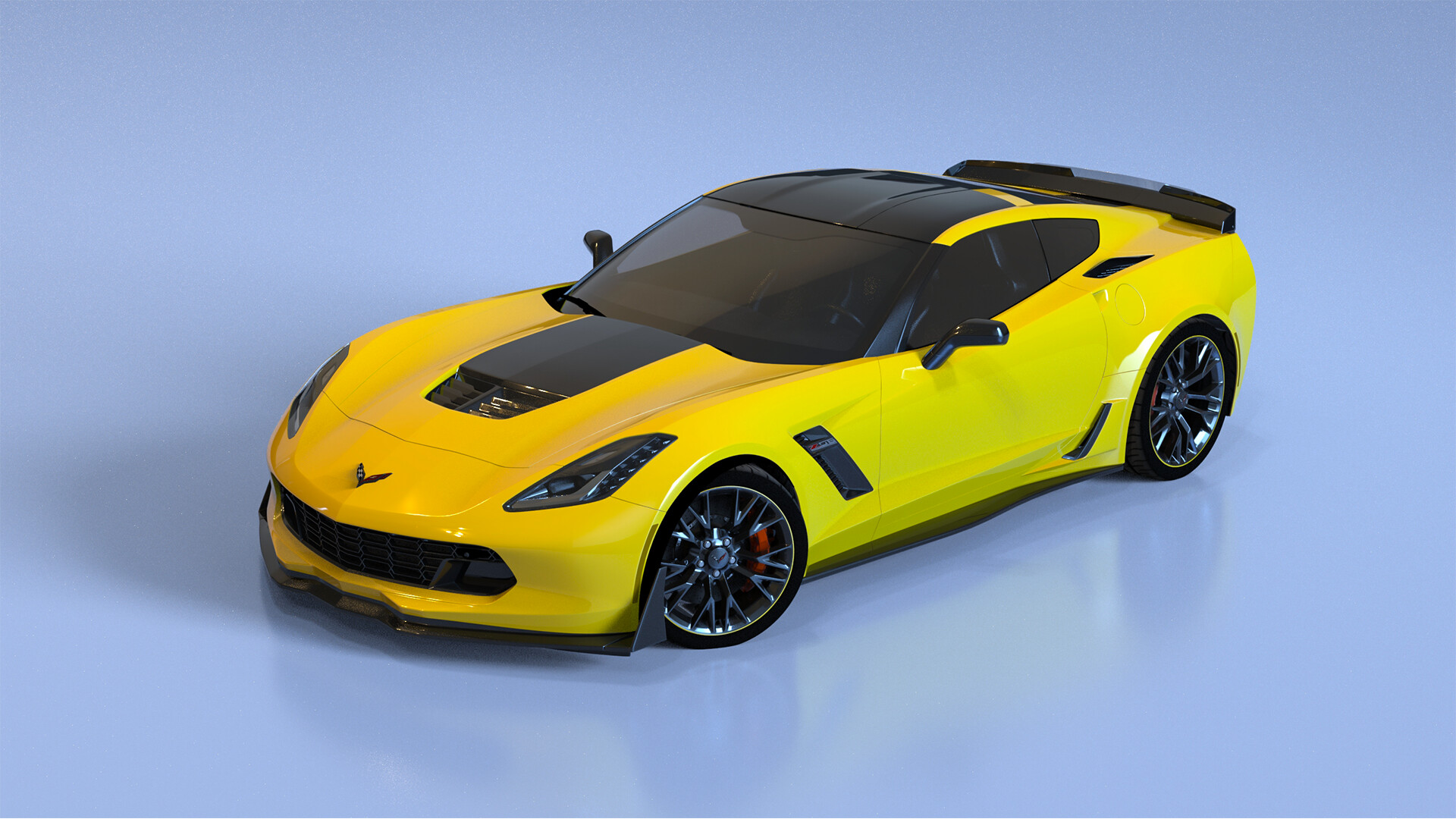 ArtStation - Chevrolet-Corvette-z06