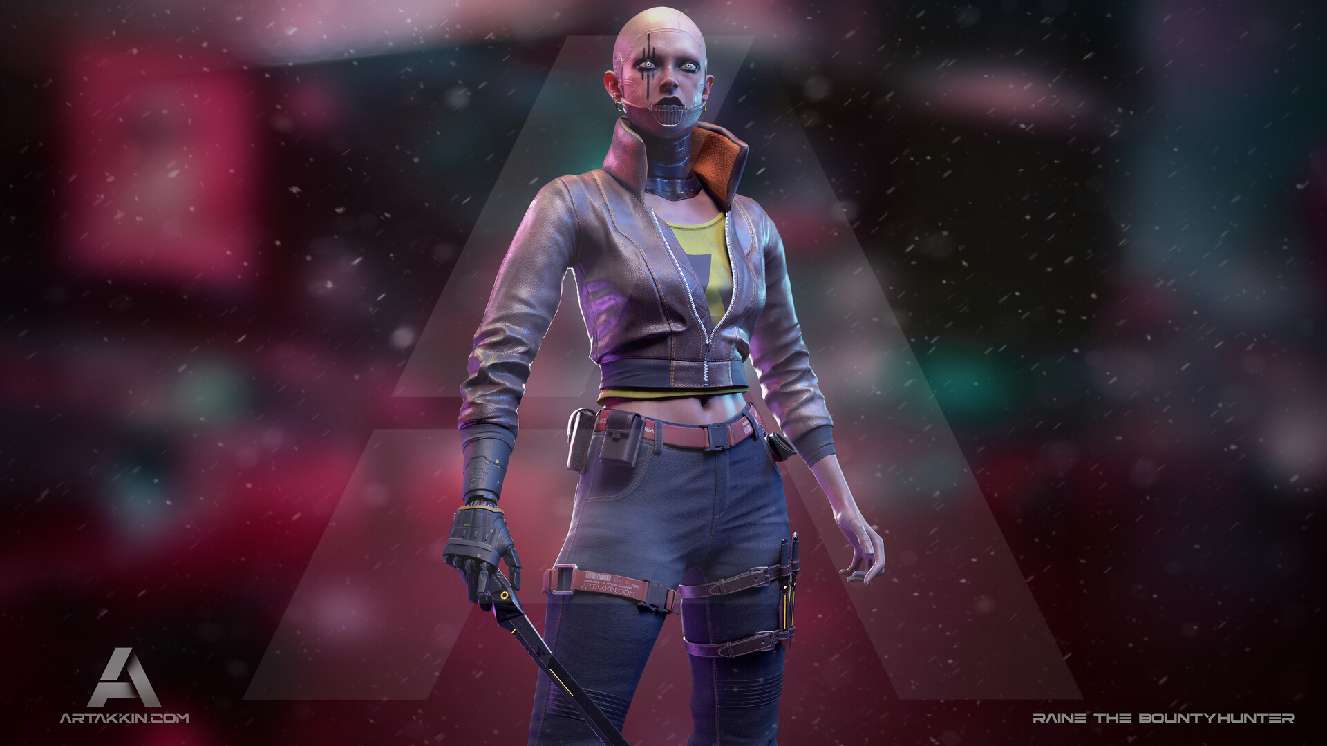 ArtStation - RAINE THE BOUNTYHUNTER (AAA video game character)