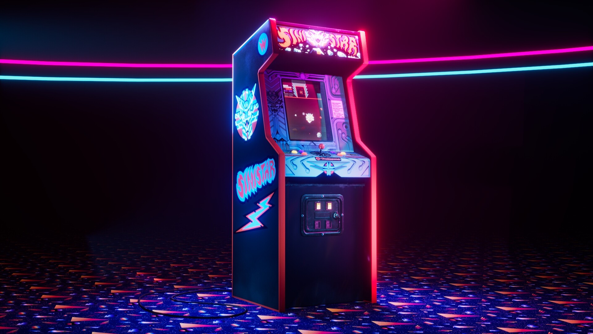 ArtStation - Sinistar Arcade Machine