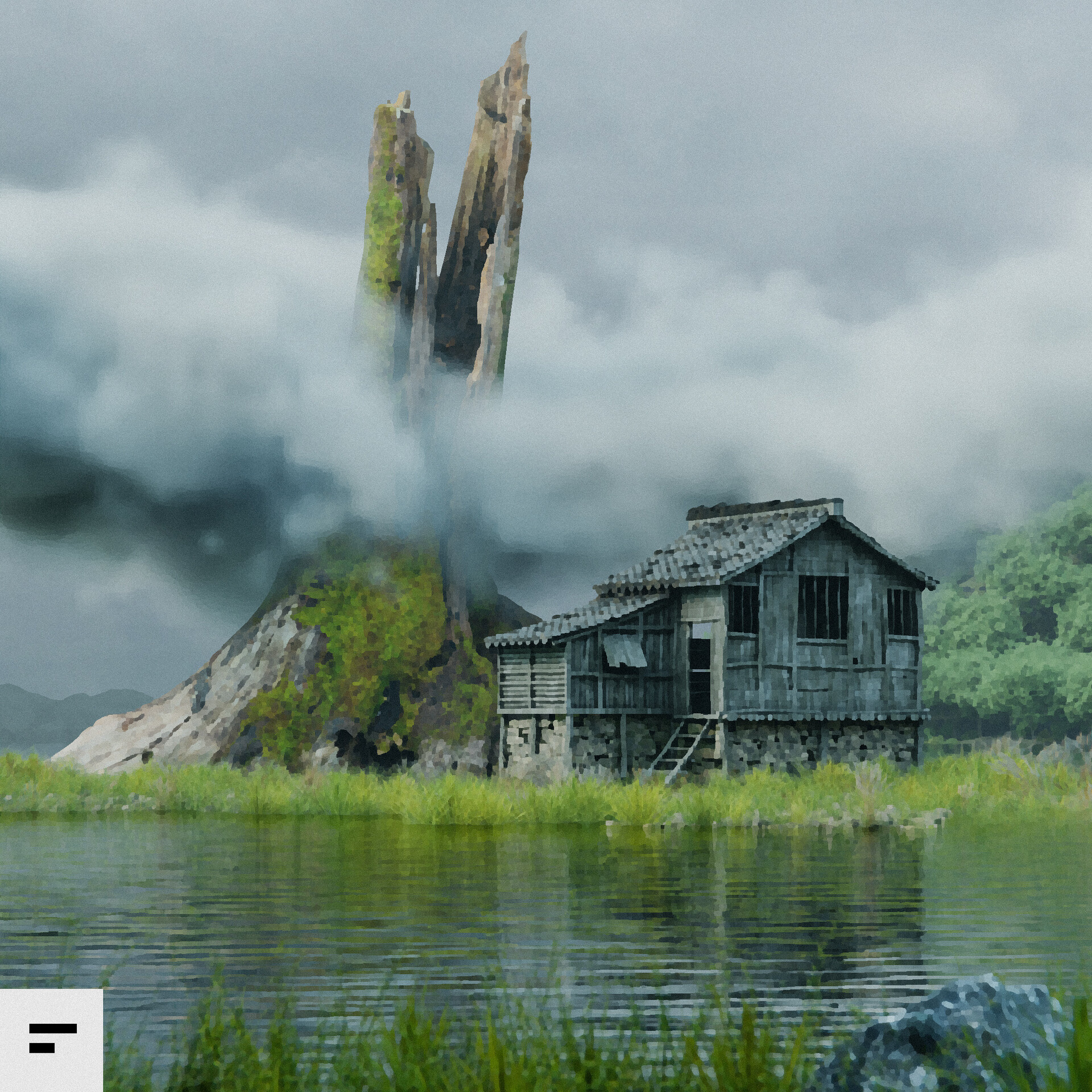 ArtStation - Lake Cabin