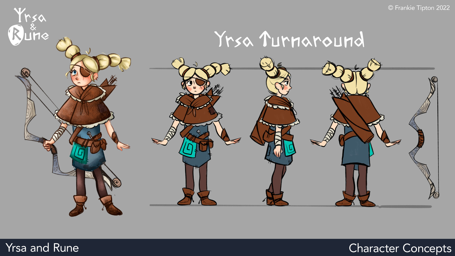 ArtStation - Yrsa and Rune: Yrsa Turnaround and Sketches