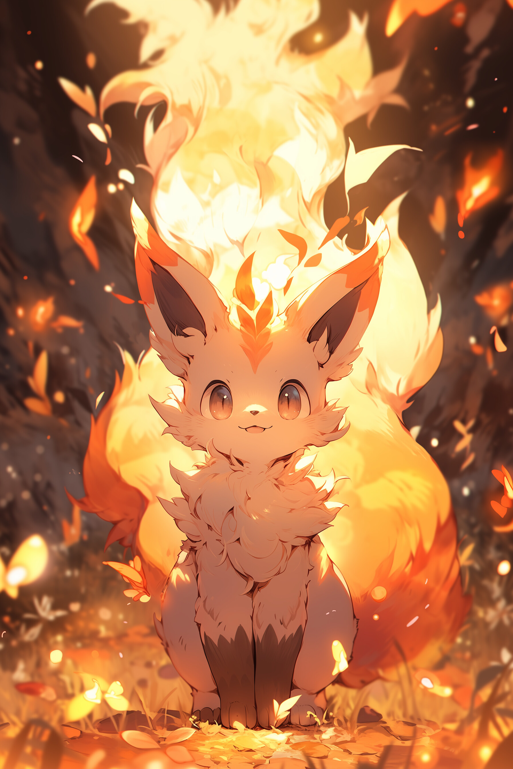 ArtStation - Fluffy Fire Fox