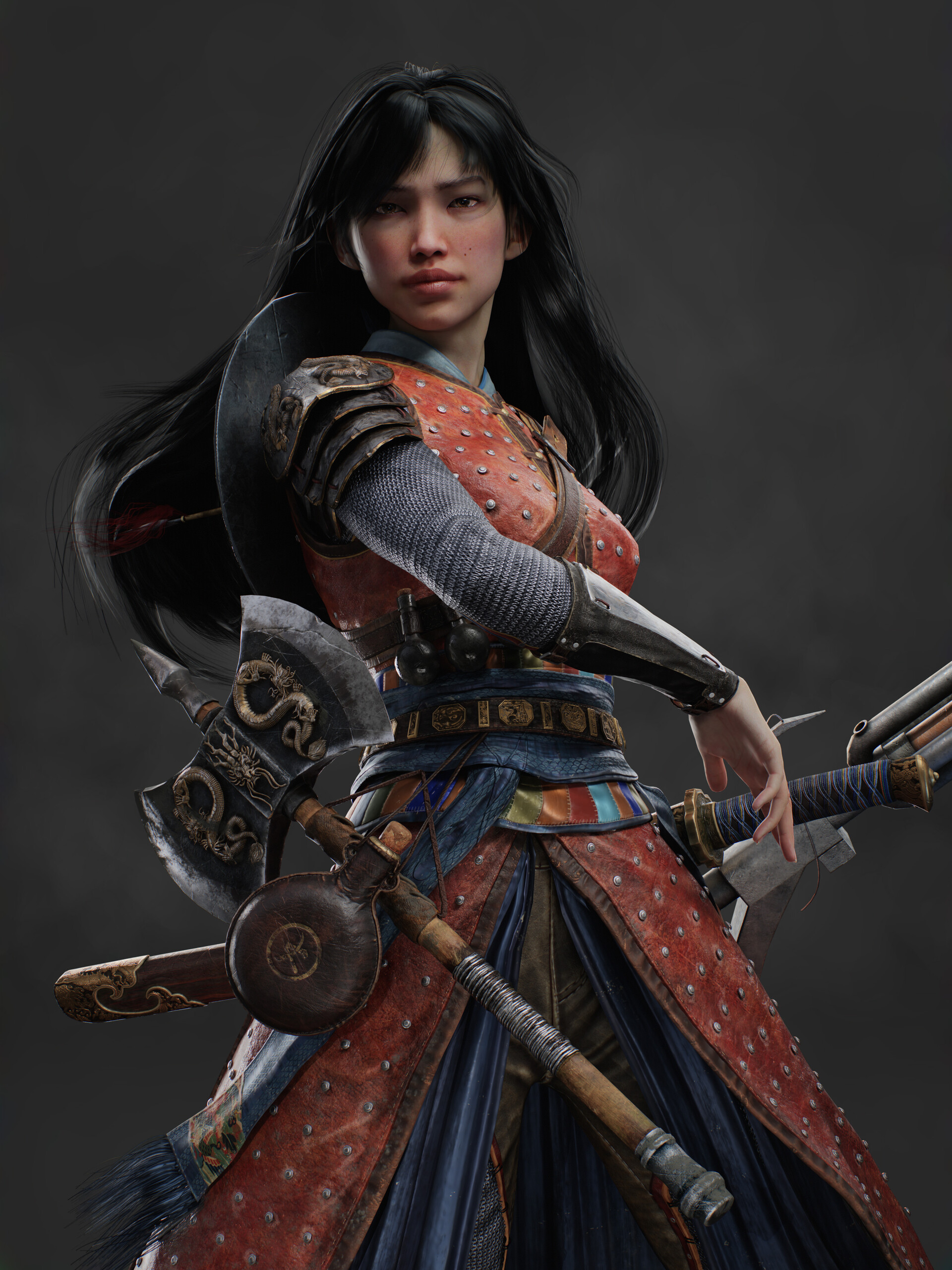 Anastasia Kukosh | 3D Character Artist portfolio - DRAGON WARRIOR ...