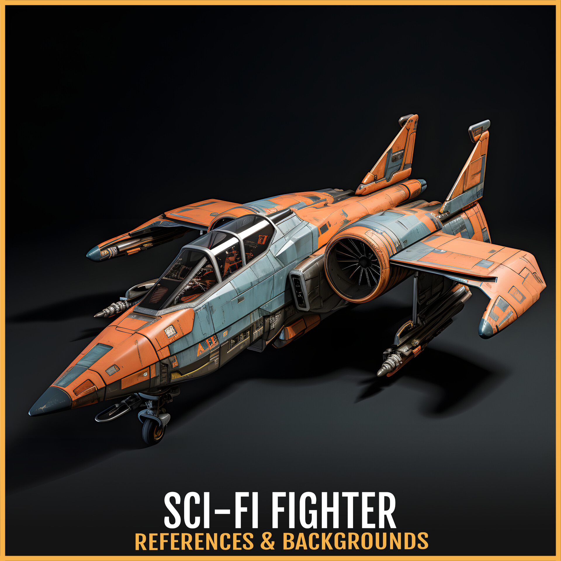 ArtStation - 303 Sci-fi Fighter