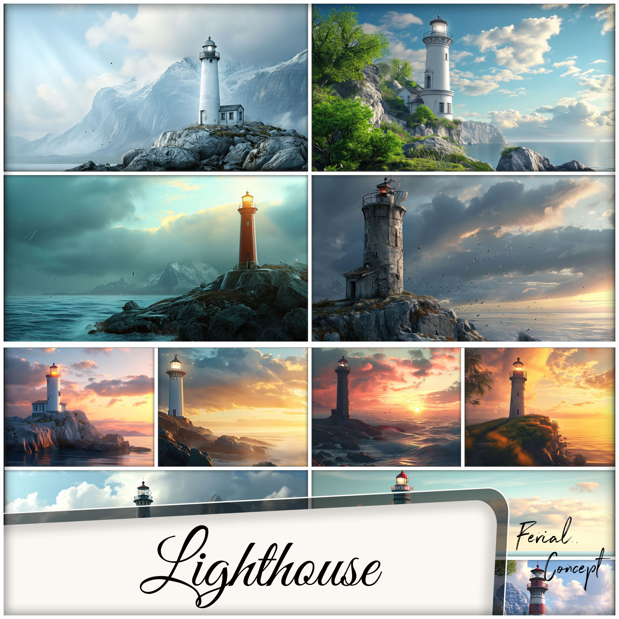 Ferial Concept - 🔹200 Lighthouse Environment Concept Reference Image ...