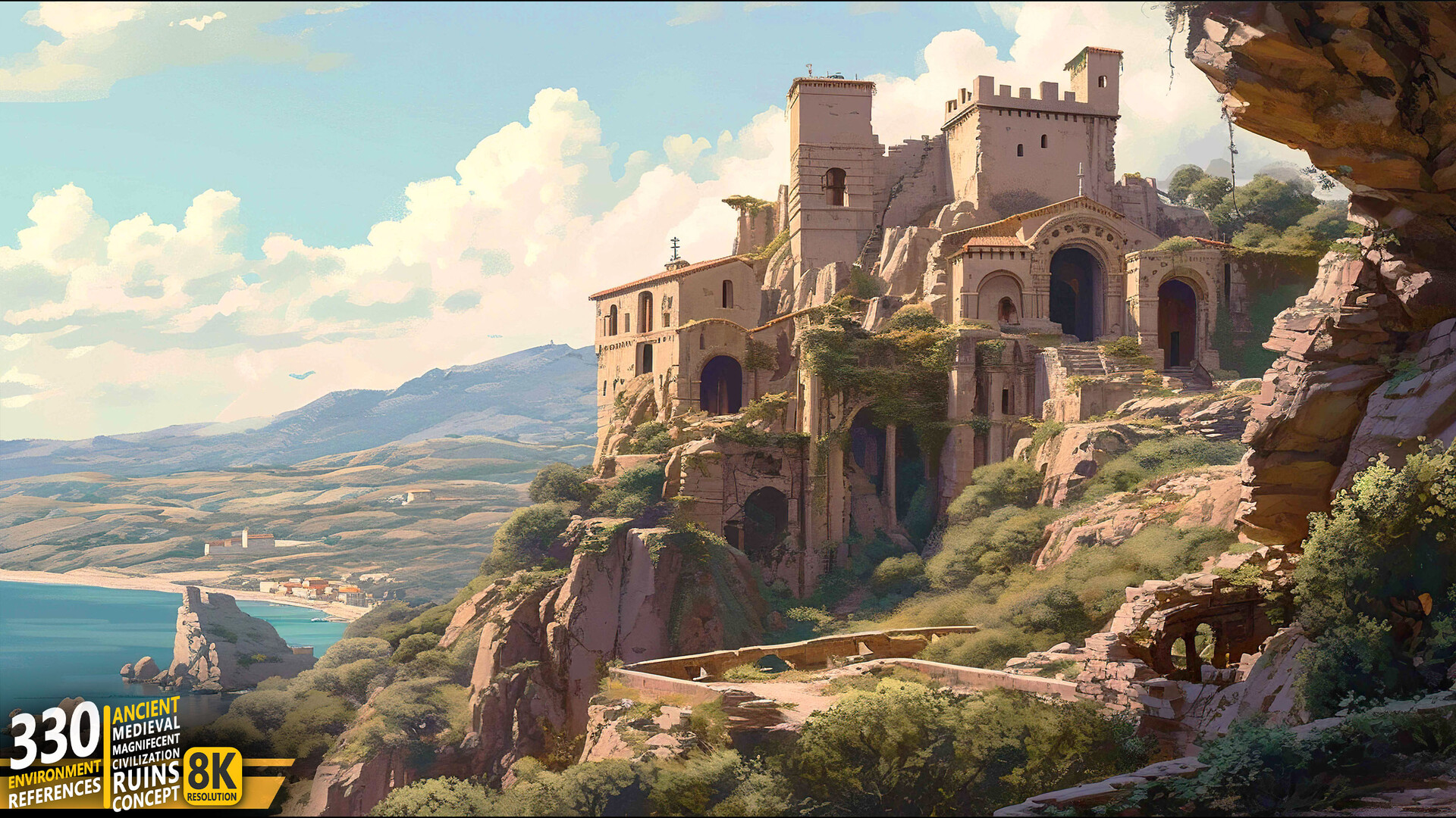 ArtStation - 330 Ancient Medieval Magnificent Civilization Ruins ...