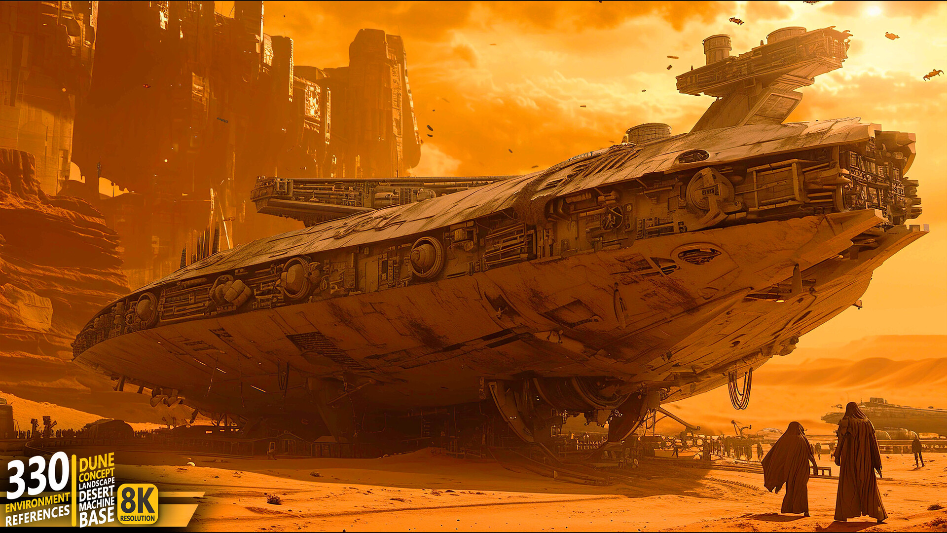 ArtStation - 330 Dune Concept-landscape-Desert-Machine-Base ...