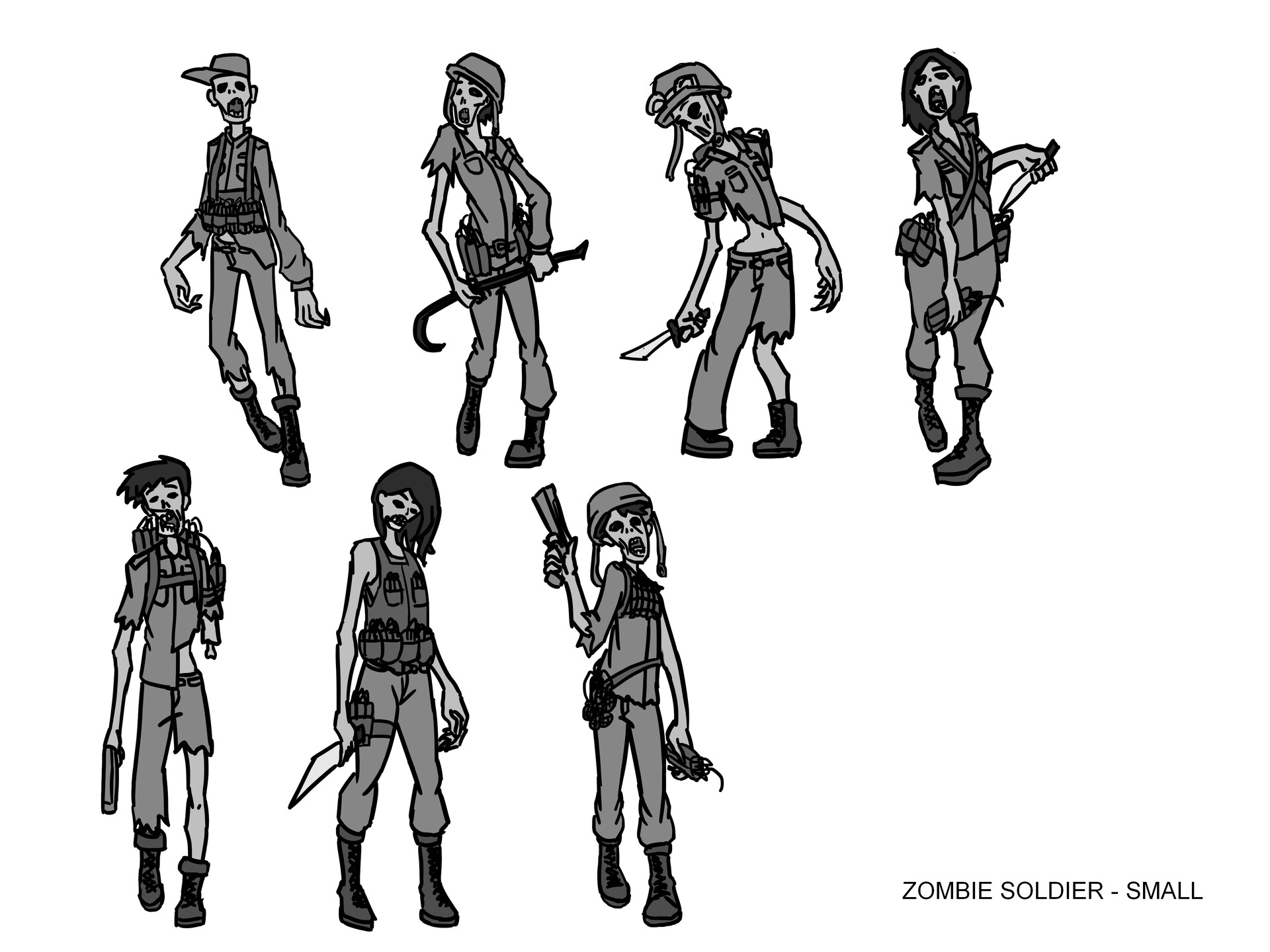 ArtStation - Army Zombies Concept