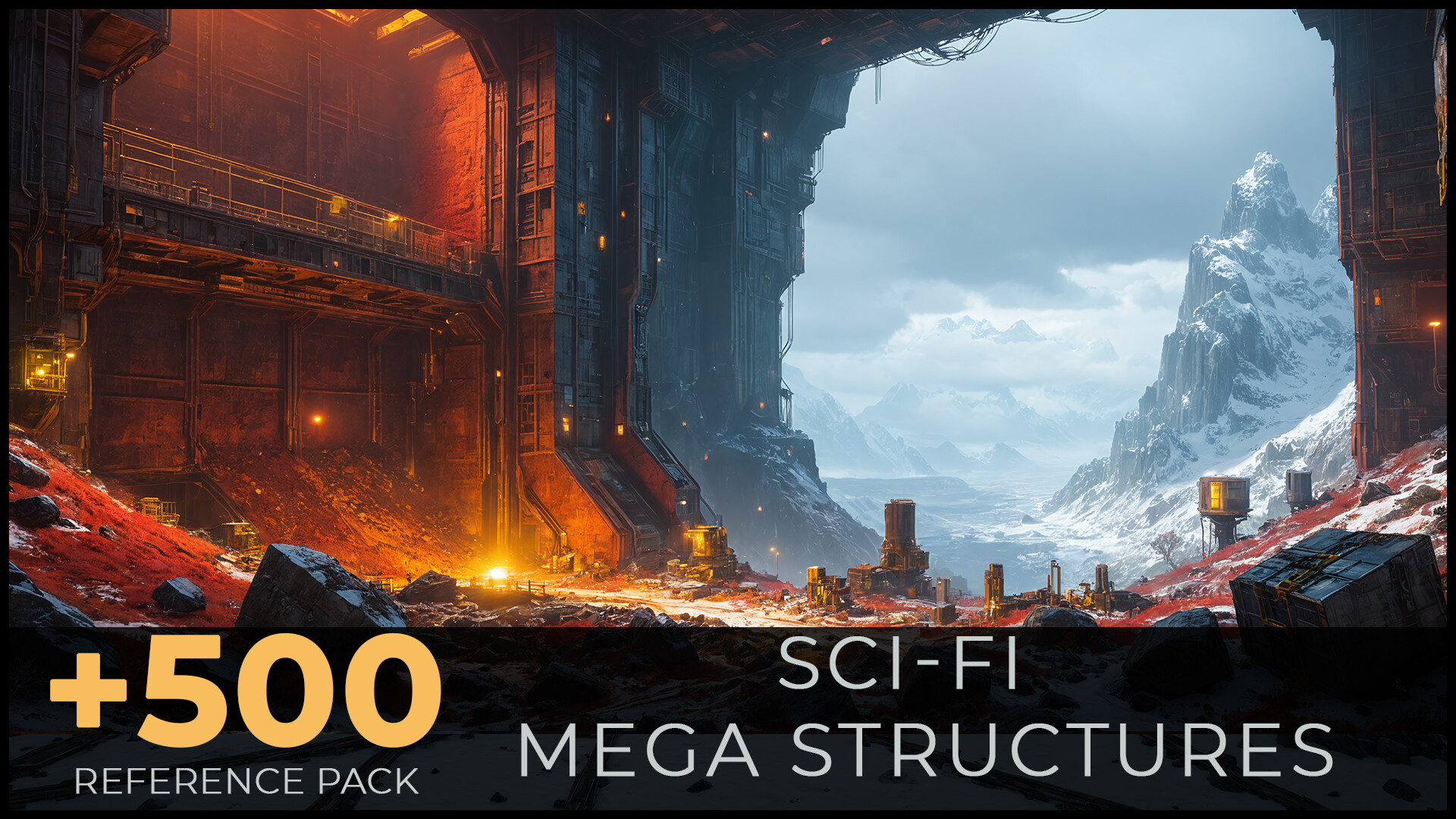 ConceptArt Library - Sci-Fi MegaStructures - Concept Art References Pack