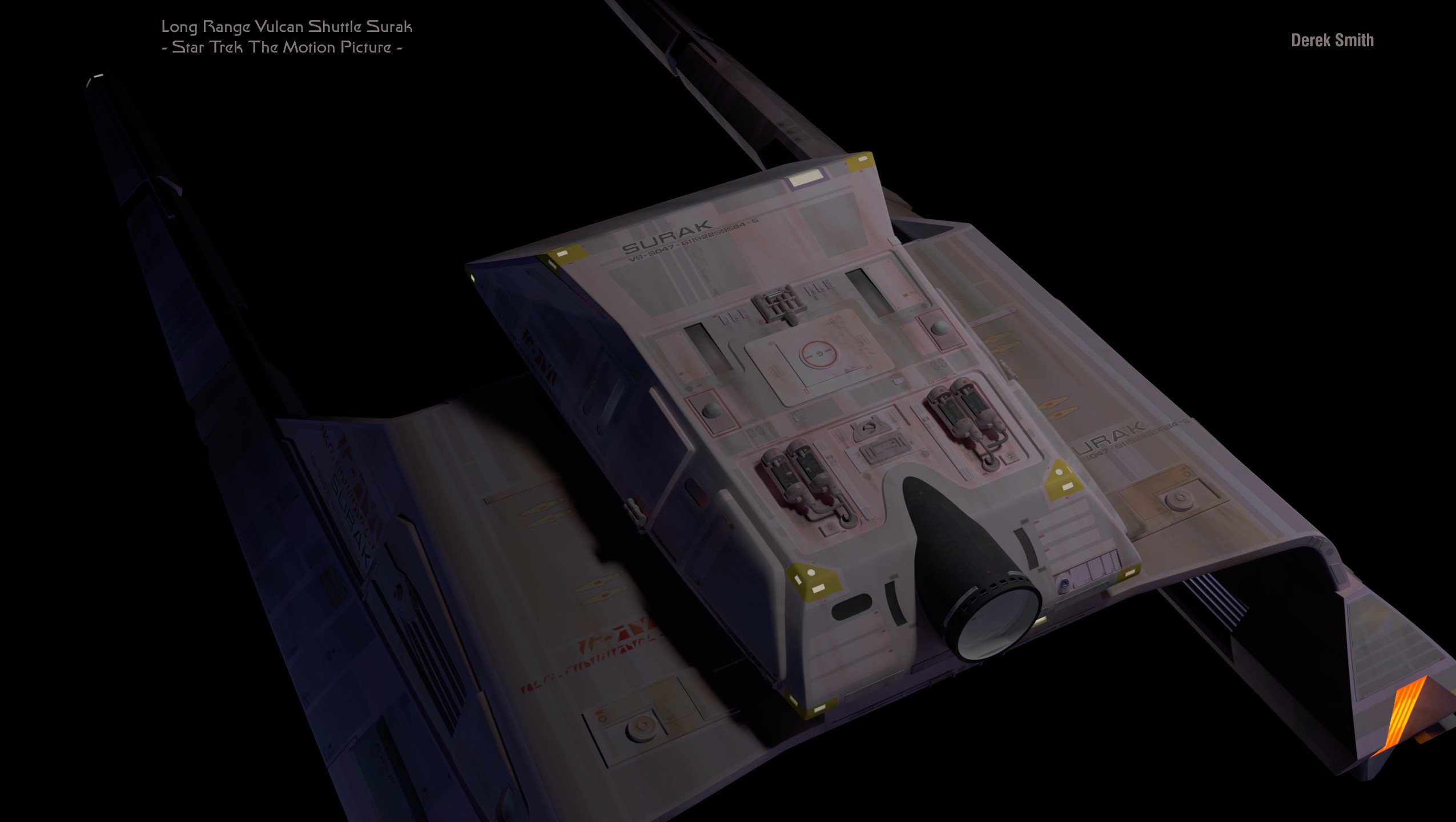 Derek Smith - Star Trek The Motion Picture - Long Range Vulcan Shuttle ...