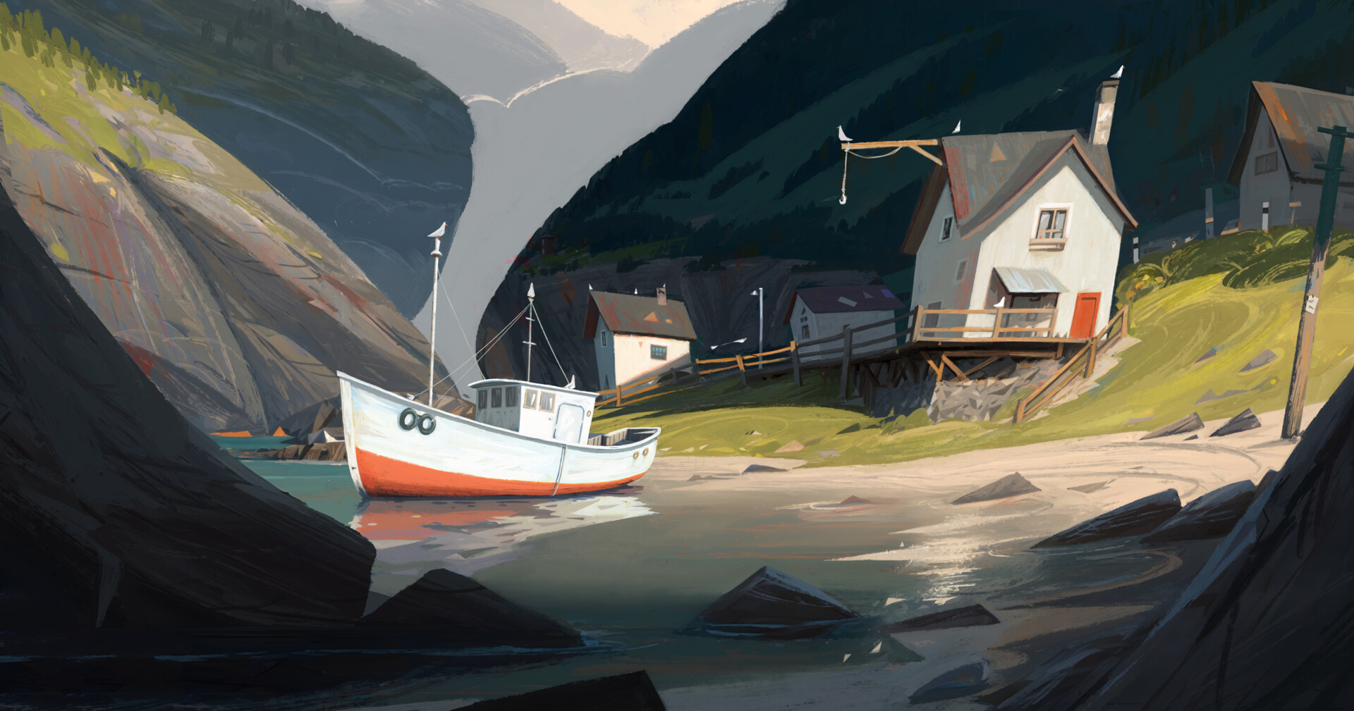 ArtStation - Fishing Dock