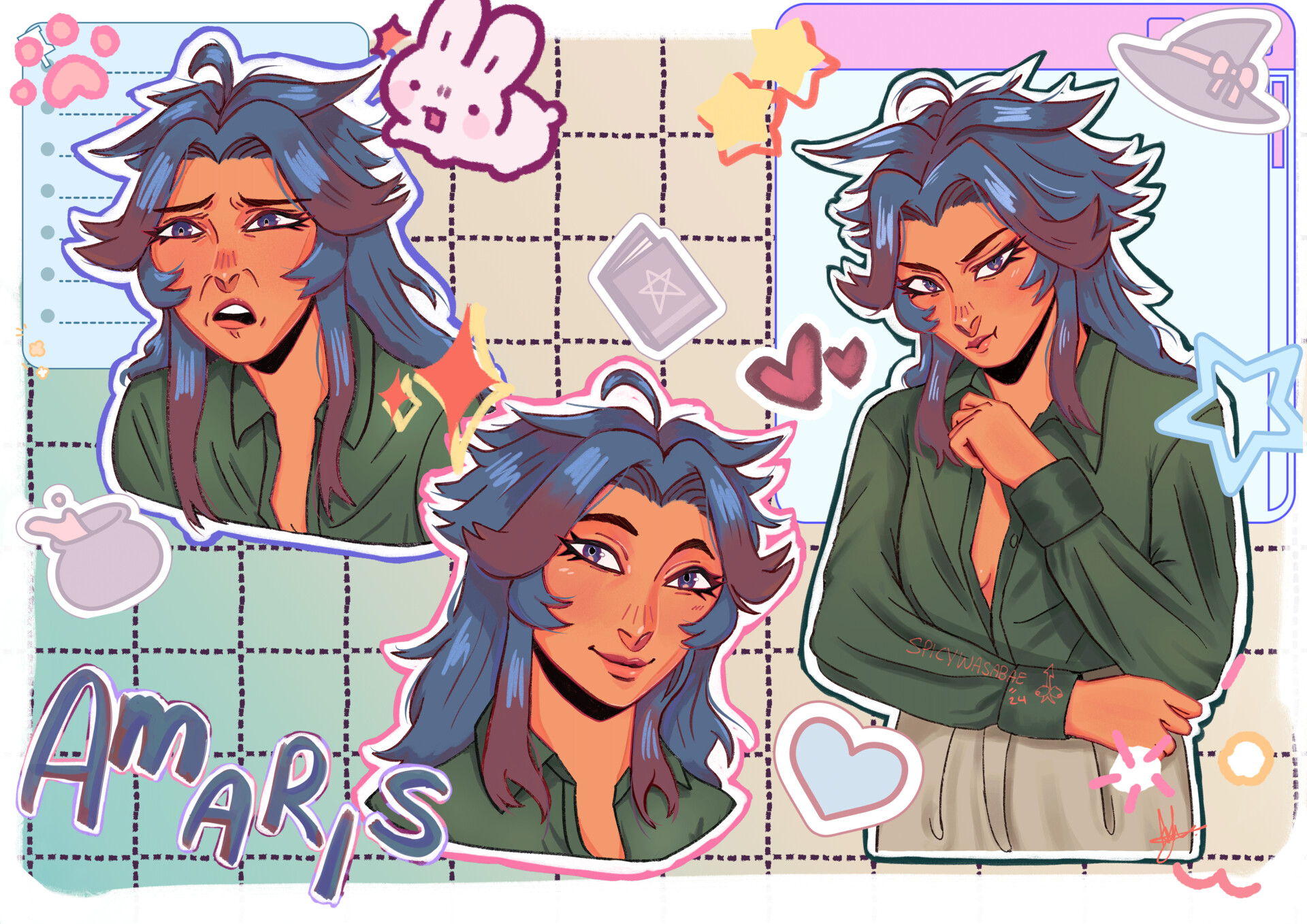 ArtStation - Art Style Study - Character GlamSheet