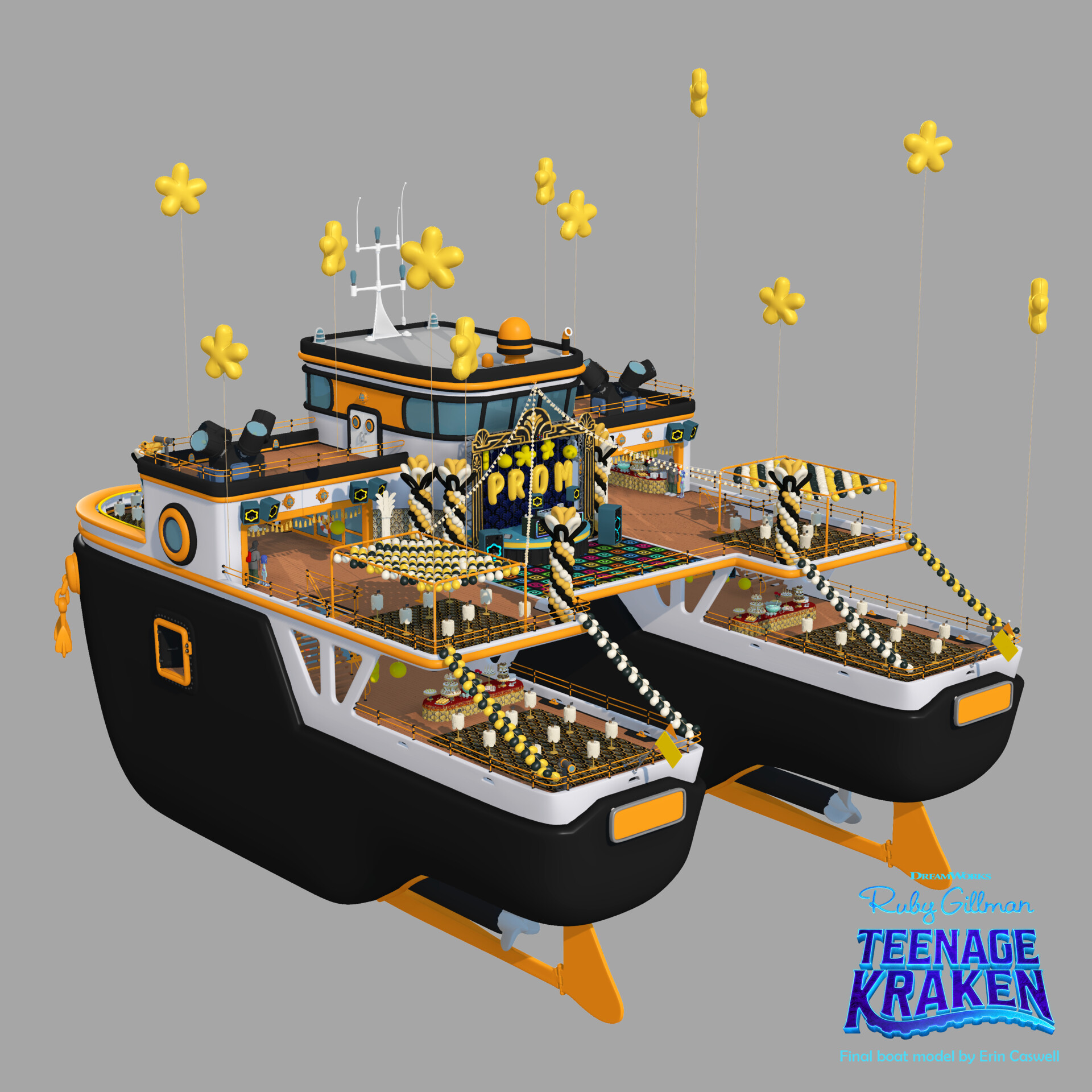 ArtStation - Prom Boat - Ruby Gillman Teenage Kraken