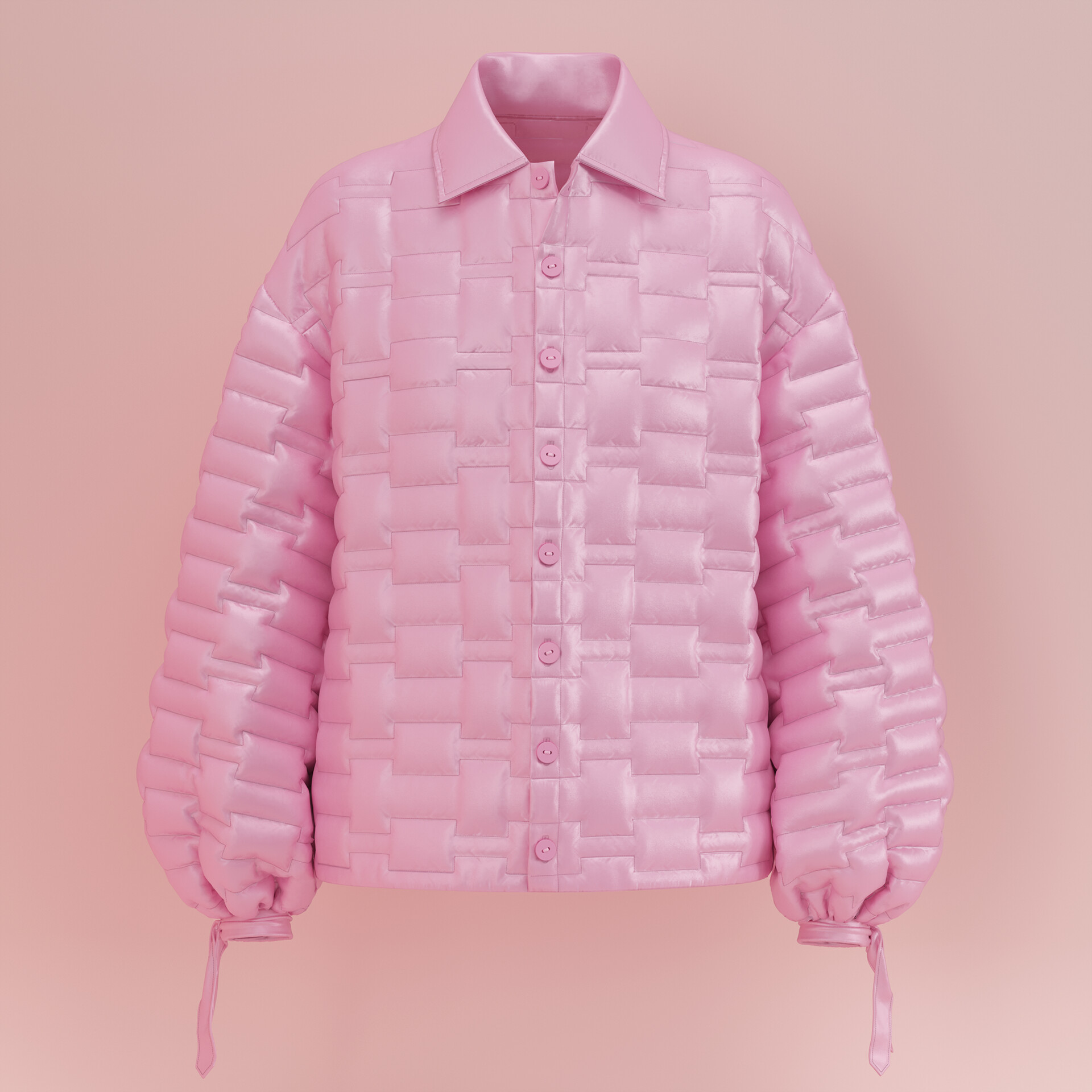 ArtStation - Padded Quilted Puffer Jacket
