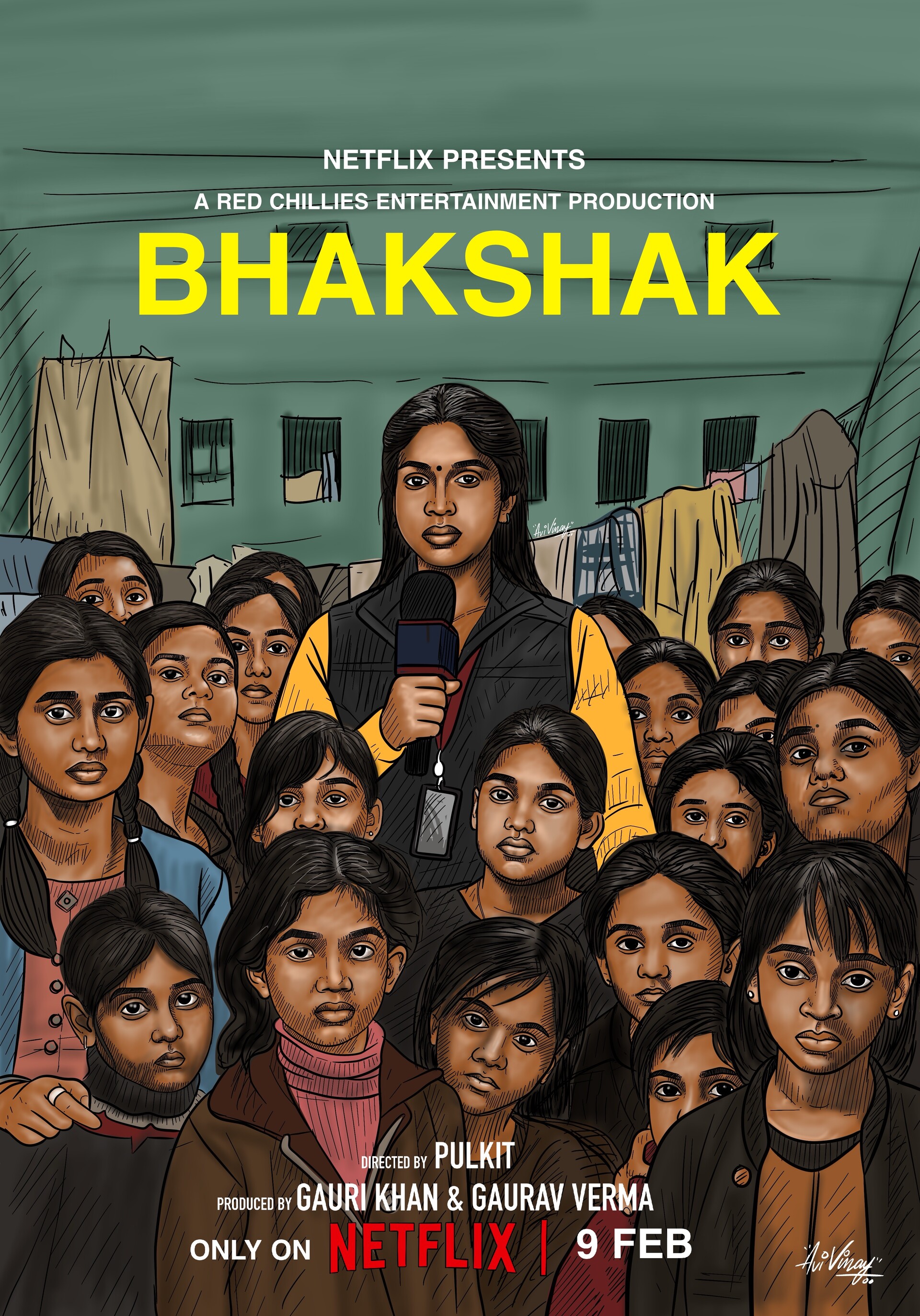 ArtStation - Bhakshak Movie Poster Art