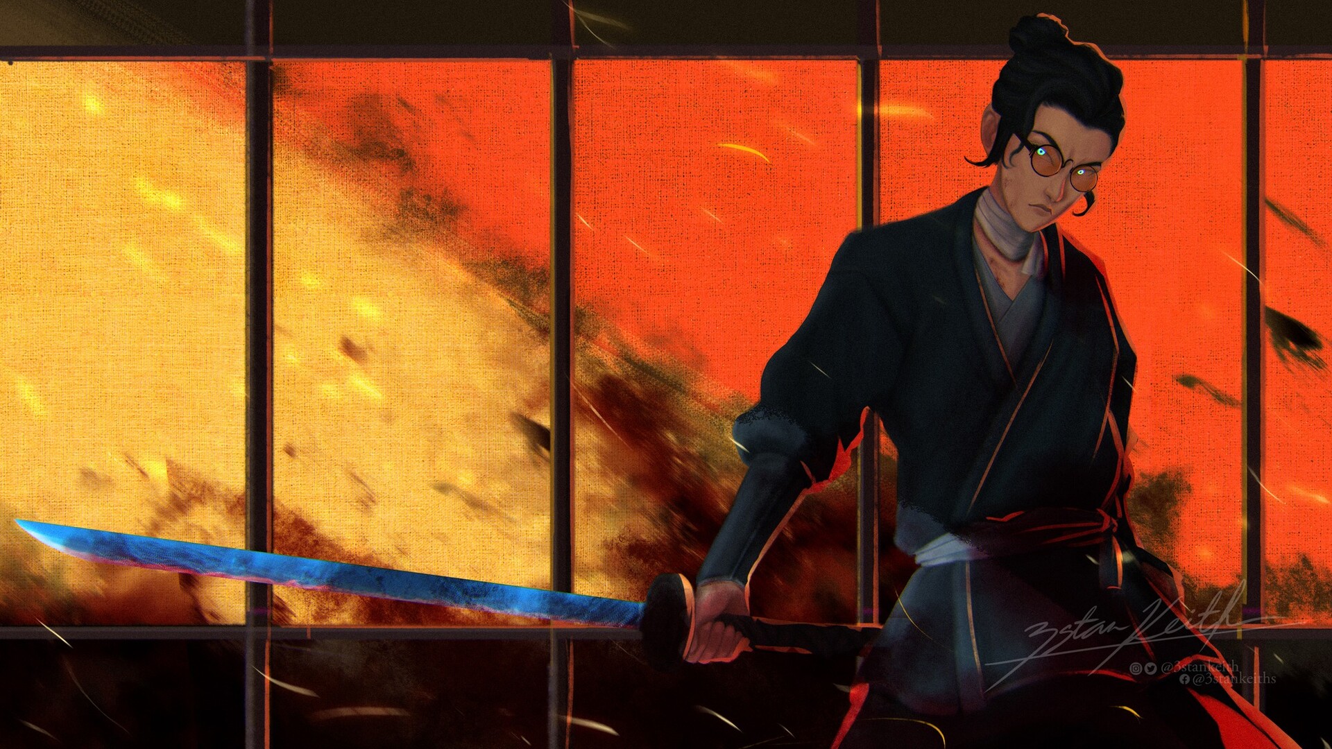 ArtStation - Mizu - Blue Eye Samurai