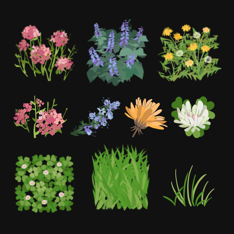 ArtStation - Plant Sprites