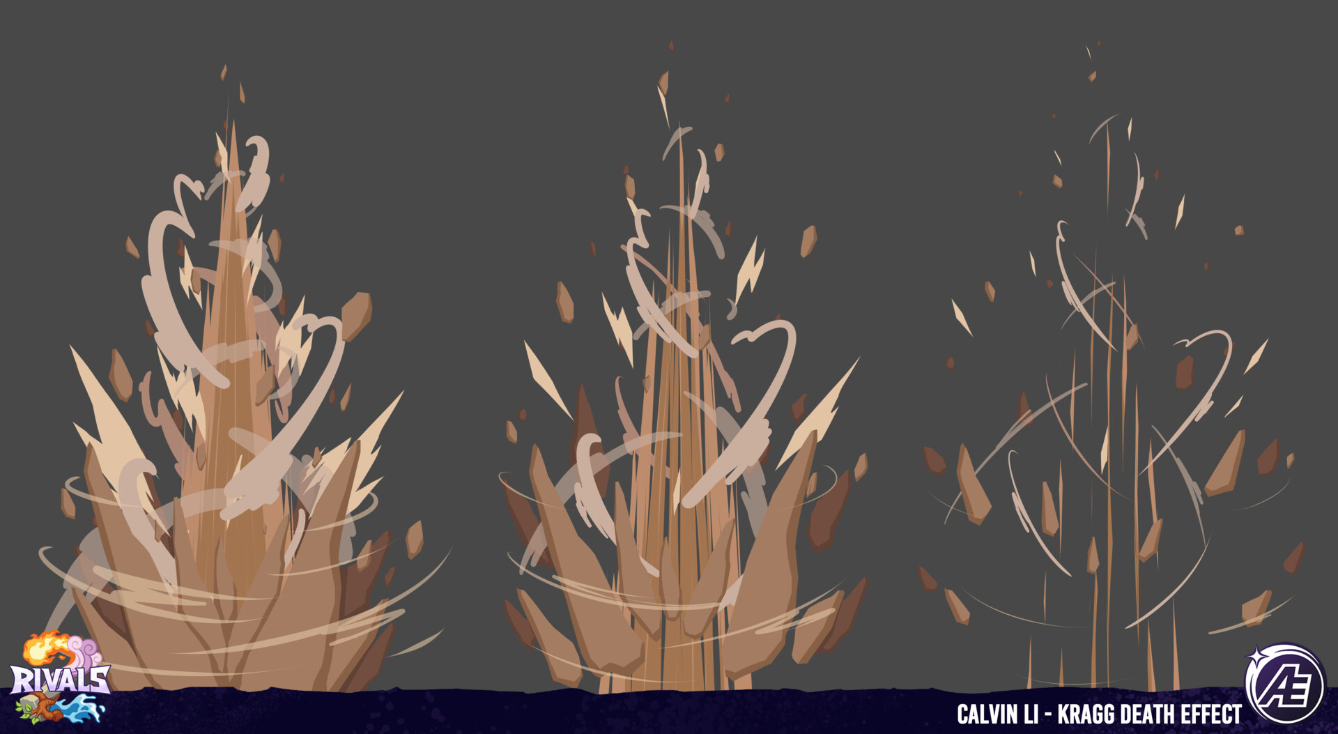 Calvin Li - Rivals of Aether 2 - Kragg VFX Concepts