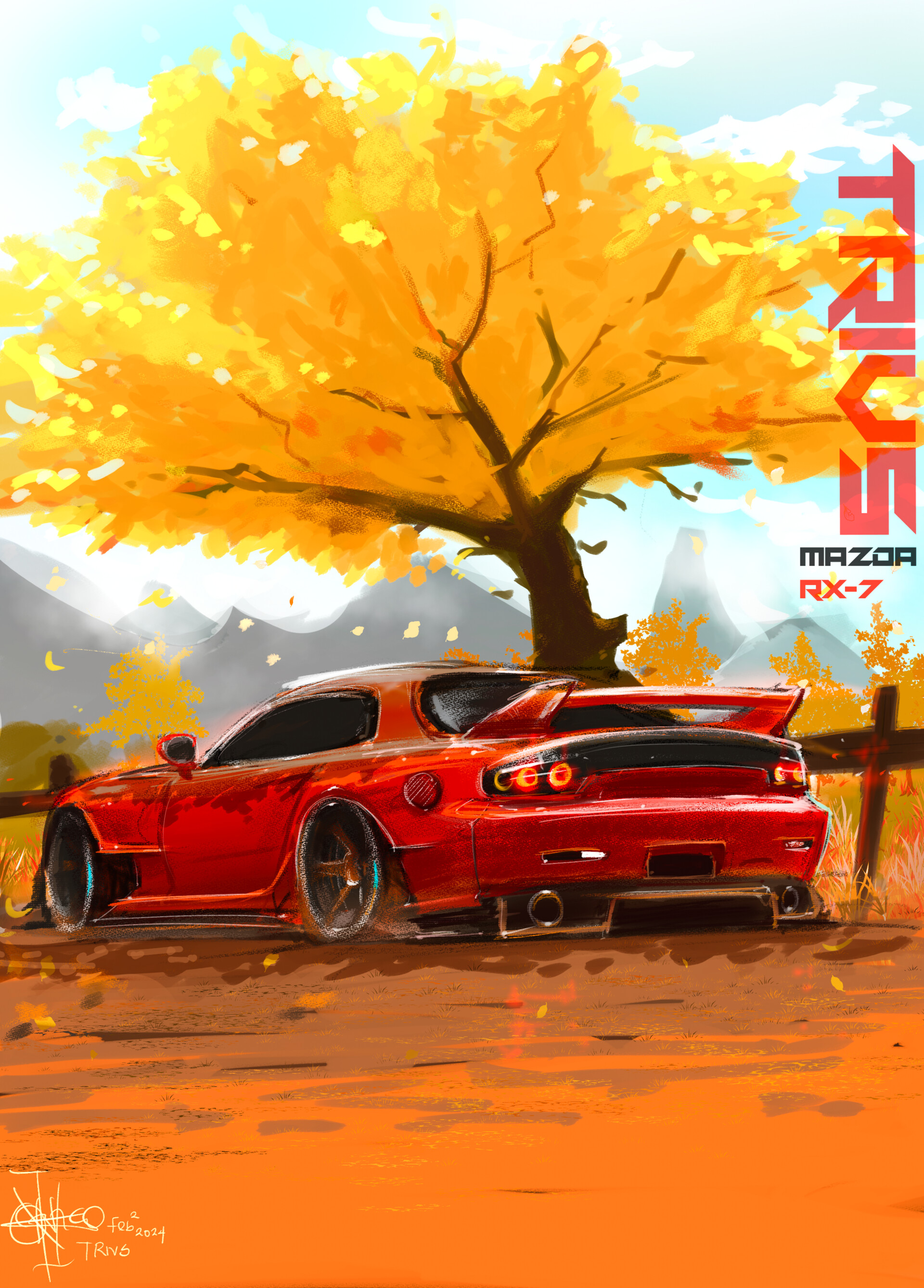 ArtStation - Mazda rx 7
