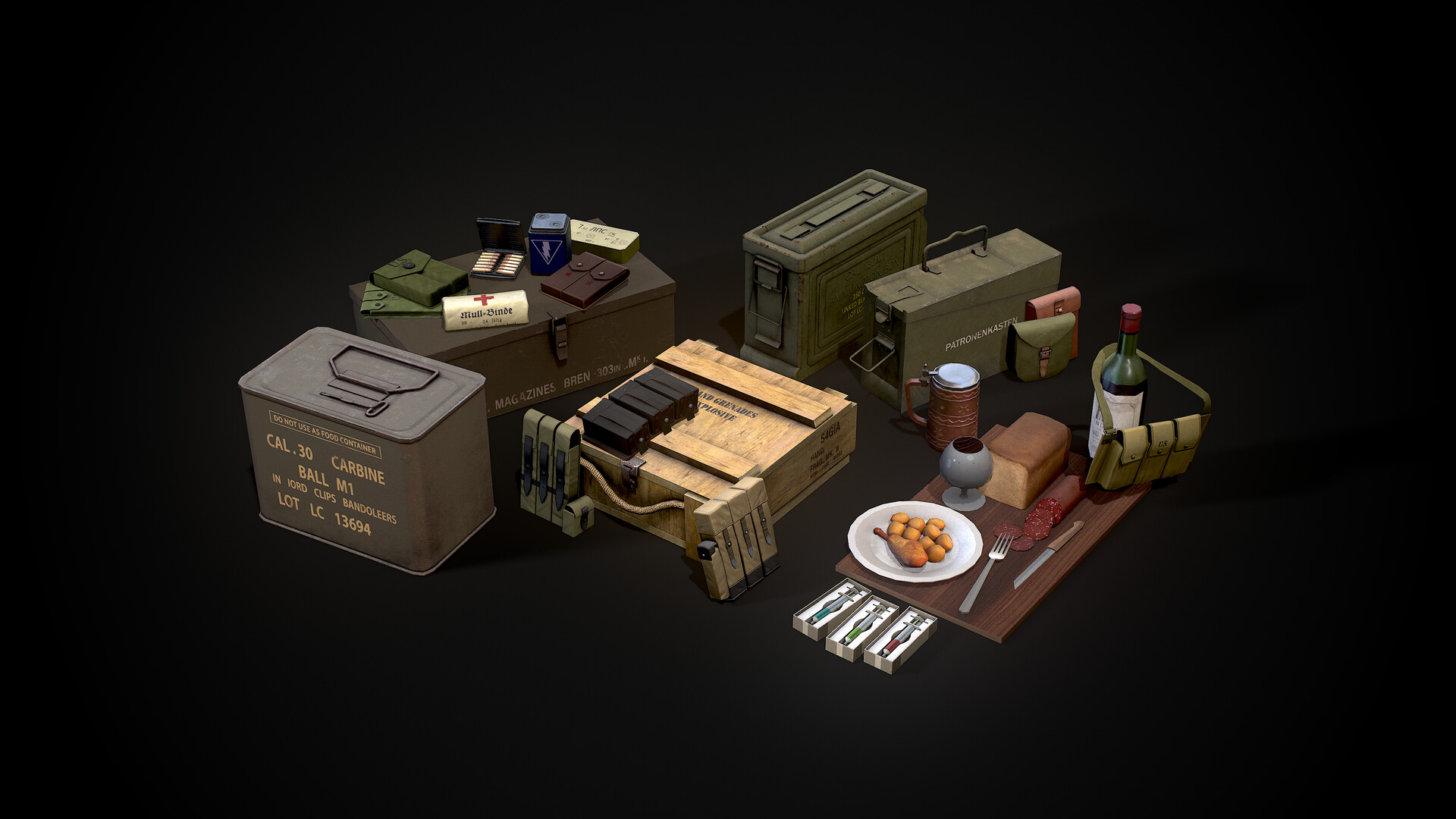 ArtStation - 3d props for RealRTCW
